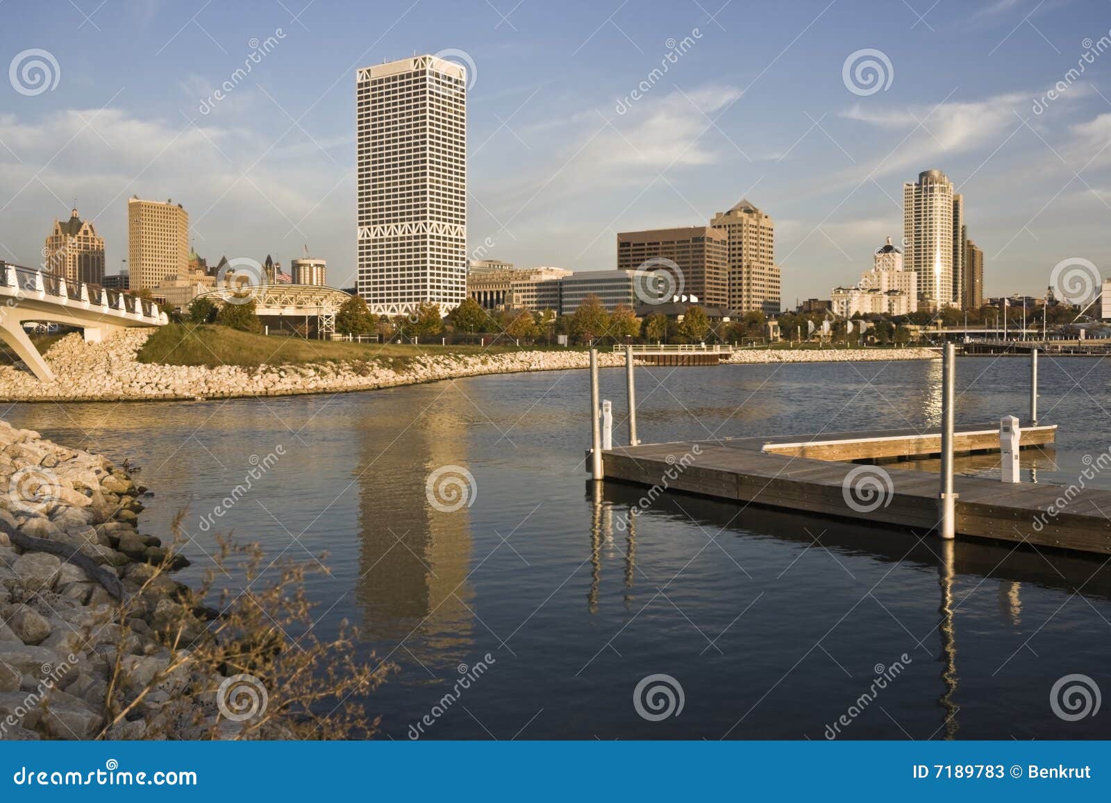 Milwaukee Seen From Lakefront Royalty-Free Stock Photo | CartoonDealer ...