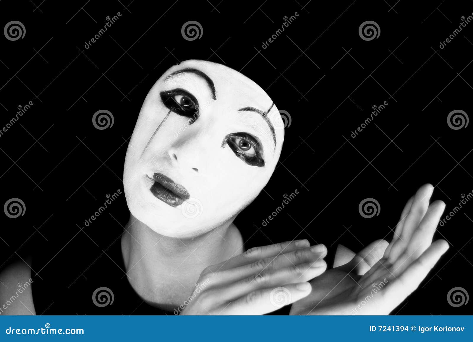 Mim stock photo. Image of cosmetics, hands, emotions, drama - 7241394