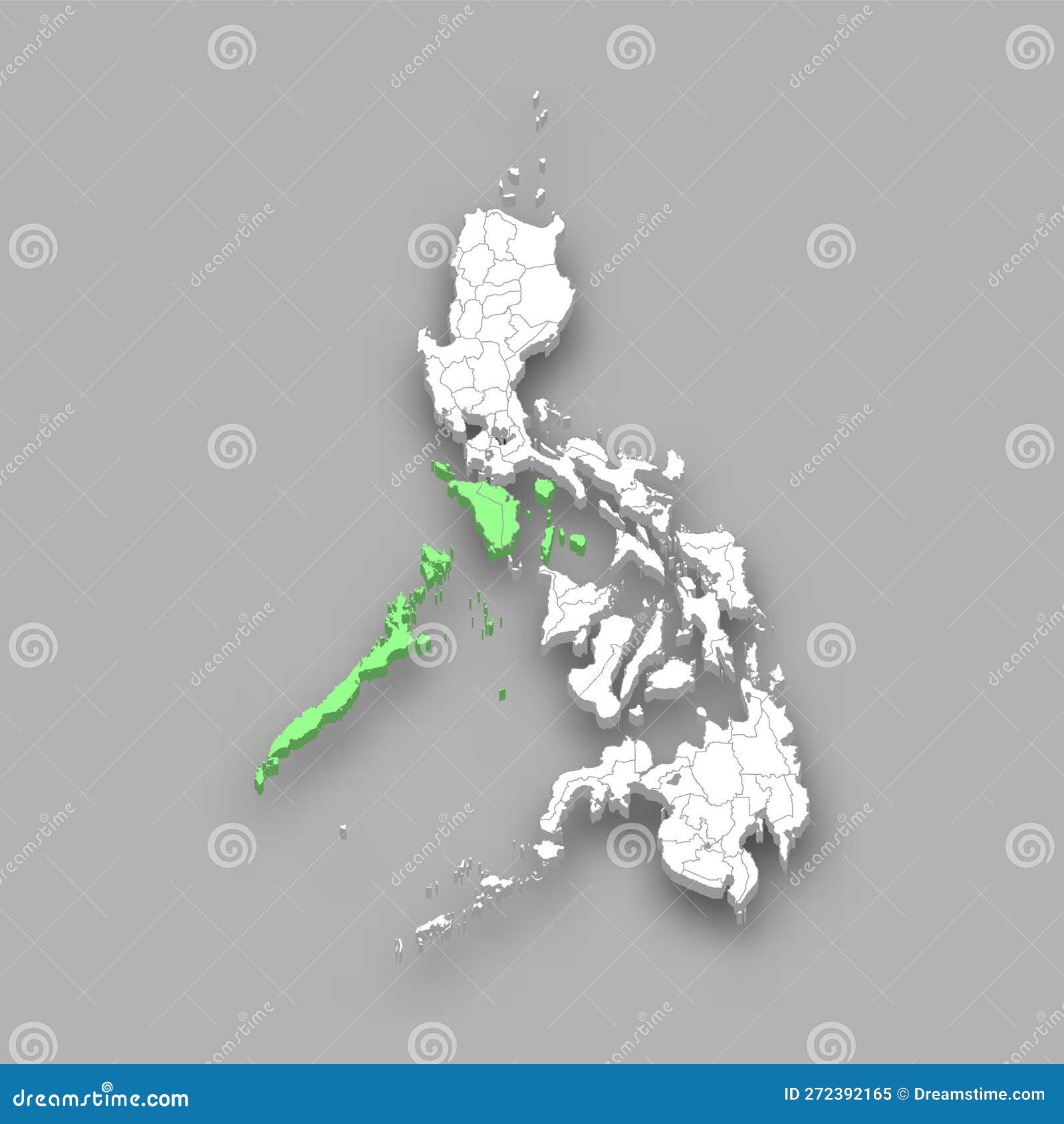 Mimaropa Region Location within Philippines Map Stock Vector ...