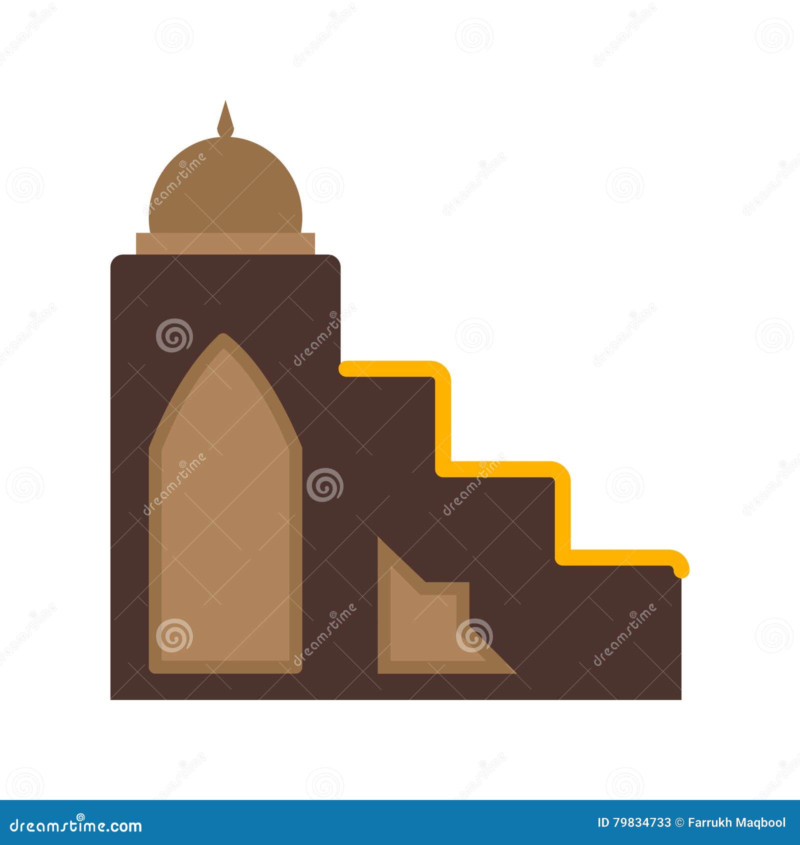 Mimbar иллюстрация вектора. иллюстрации насчитывающей мусульмане - 79834733