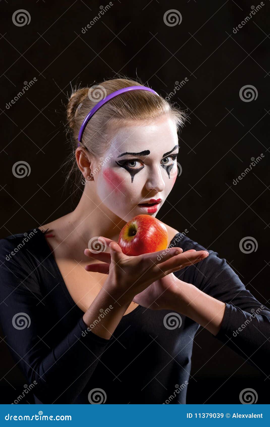 The mime stock image. Image of portrait, apple, sight - 11379039