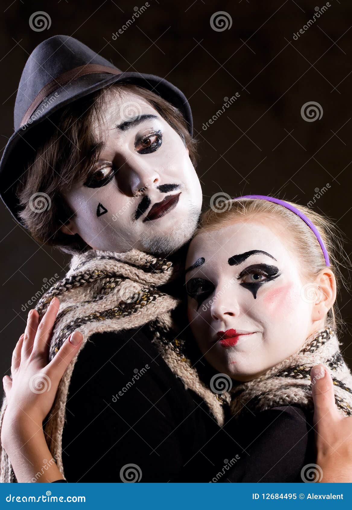The mime stock image. Image of relations, hands, focus - 12684495