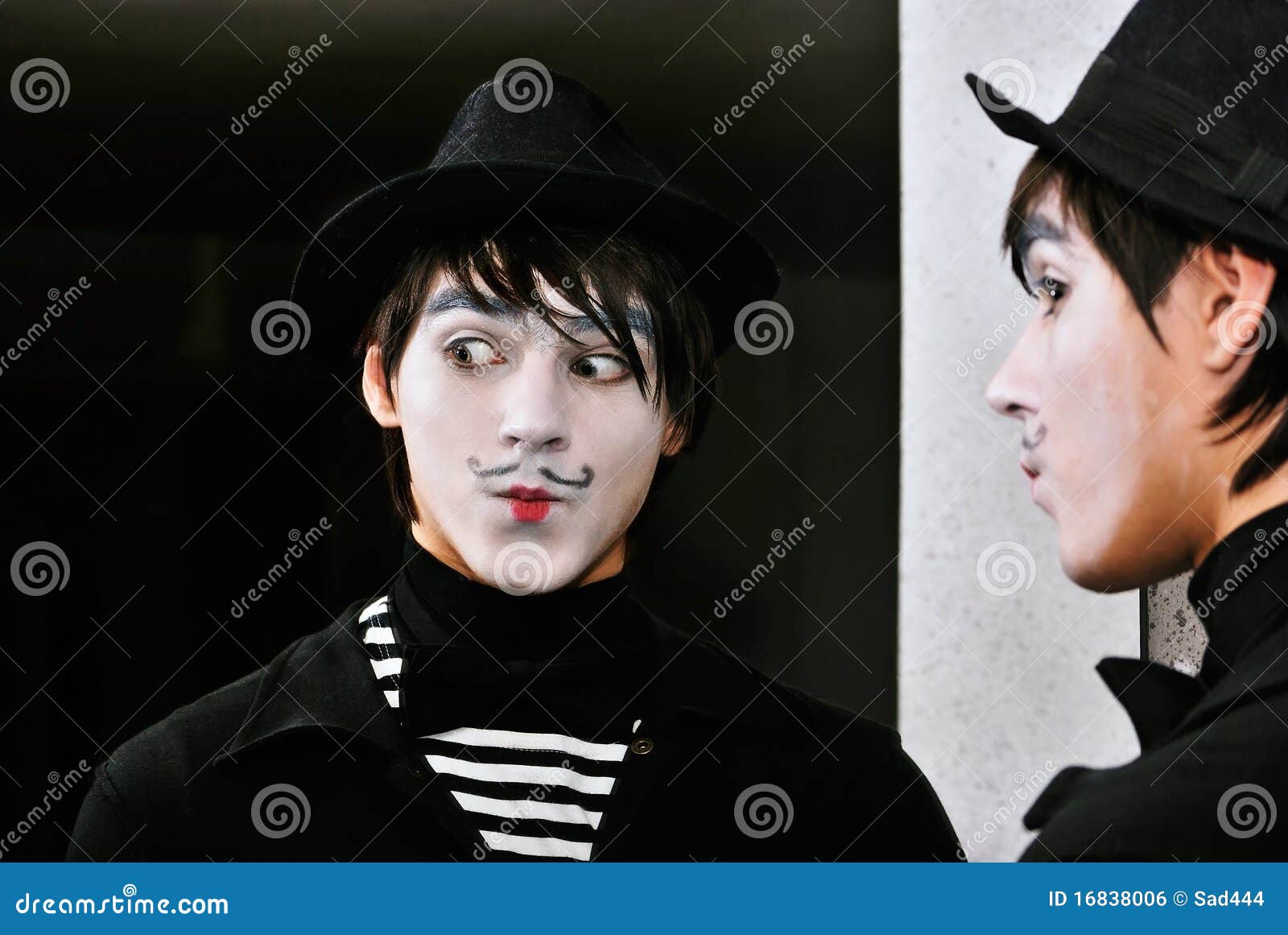 Mime stock photo. Image of expression, pantomime, close - 16838006