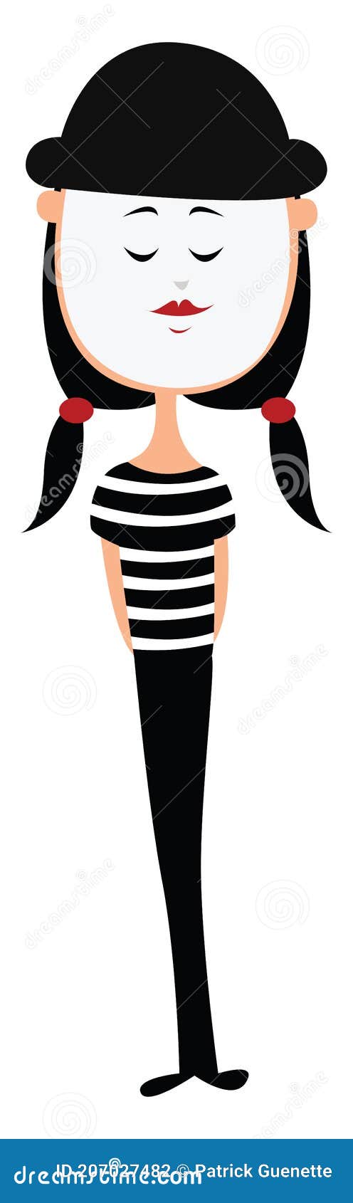 Mime Artist Perform Body Motions Cartoon Character | CartoonDealer.com ...