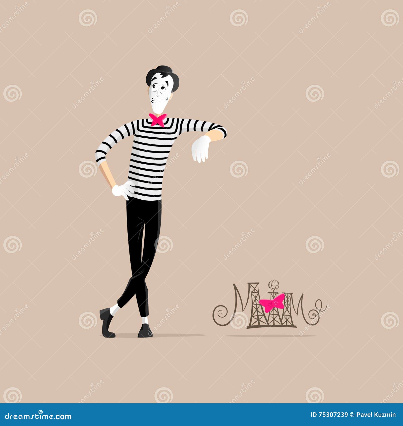 Mime performance stock vector. Illustration of circus - 75307239 Mime performance stock vector. Illustration of circus - 75307239