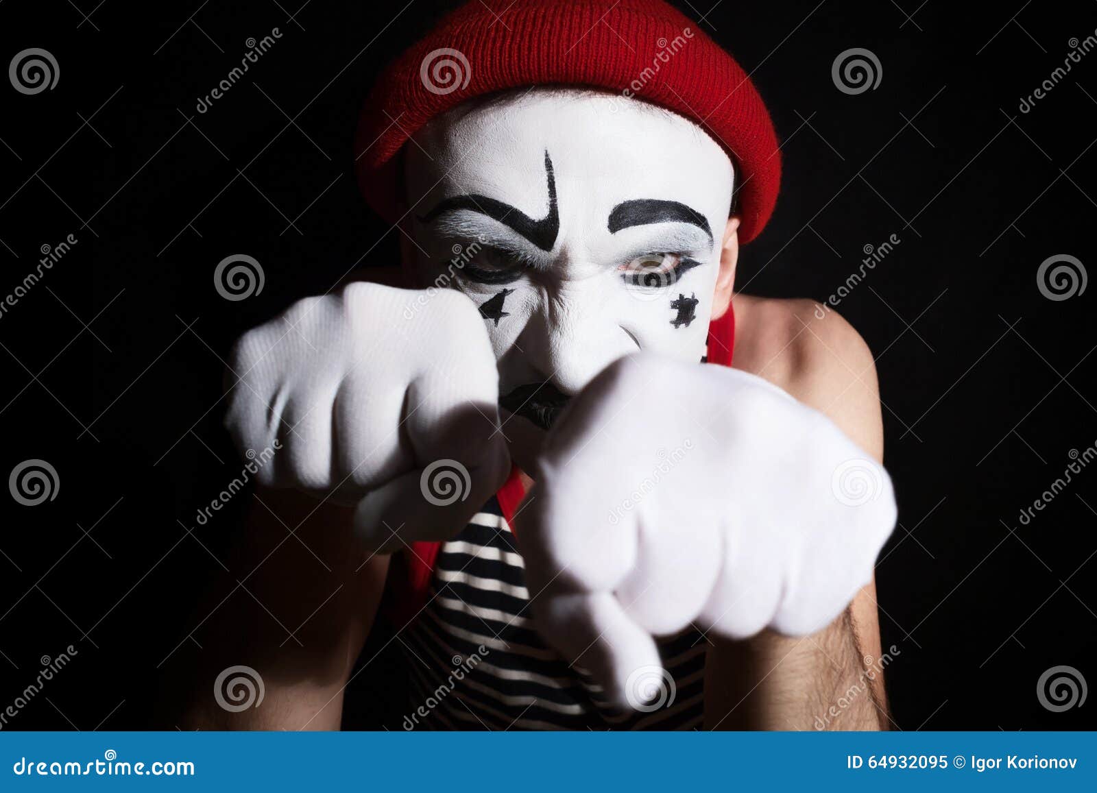 Mime stock image. Image of fight, face, circus, performer - 64932095