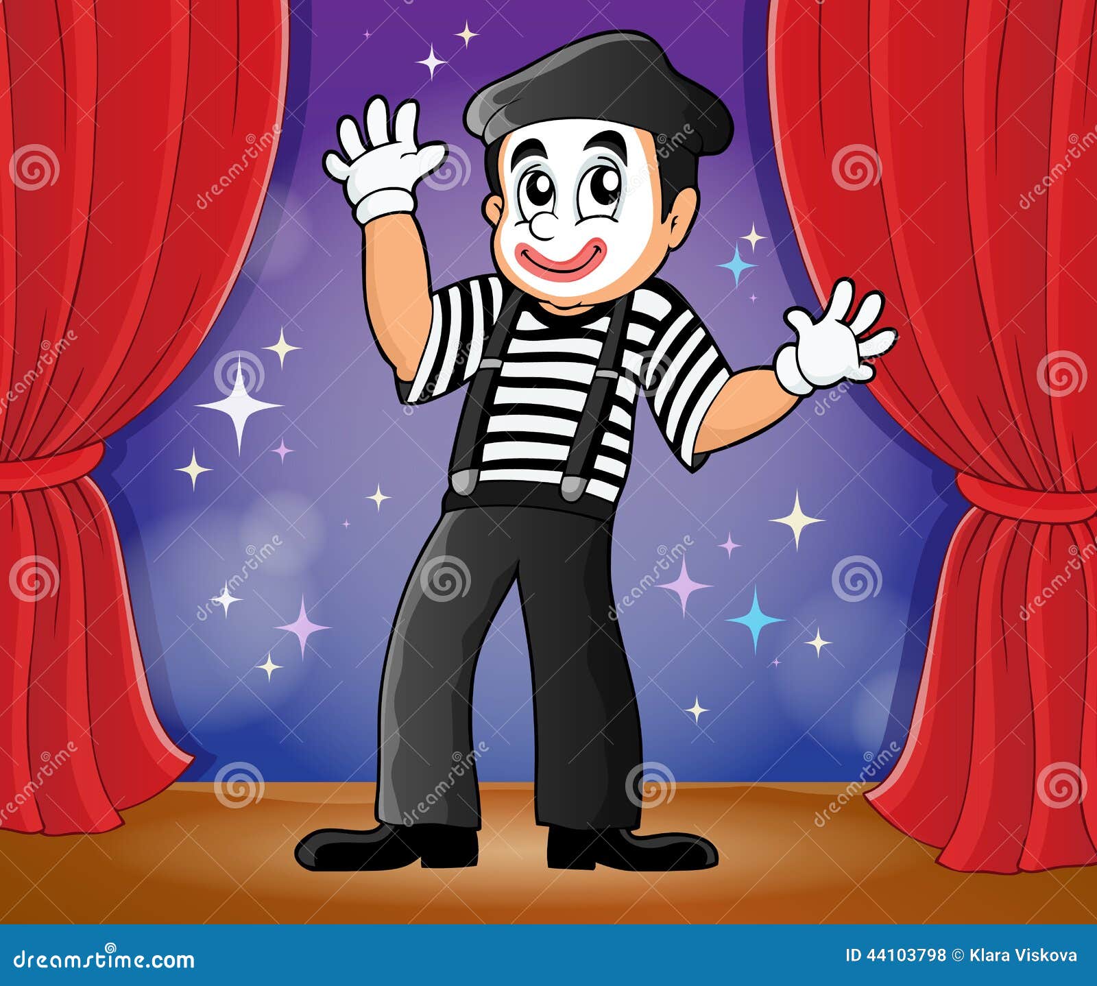 Mime theme image 2 stock vector. Illustration of happy - 44103798