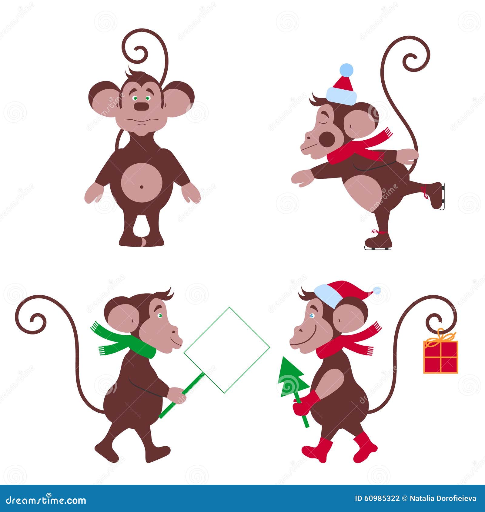 Mimic stock vector. Illustration of present, boots, mittens - 60985322