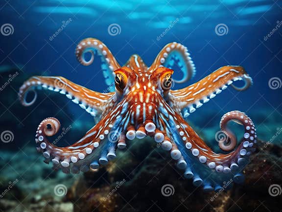 Mimic Octopus Made with Generative AI Illustration Stock Illustration ...