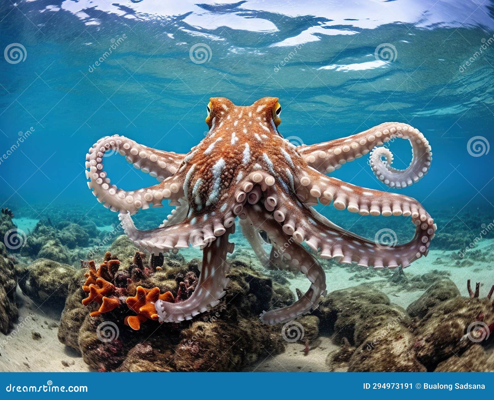 Mimic Octopus Made with Generative AI Illustration Stock Illustration ...