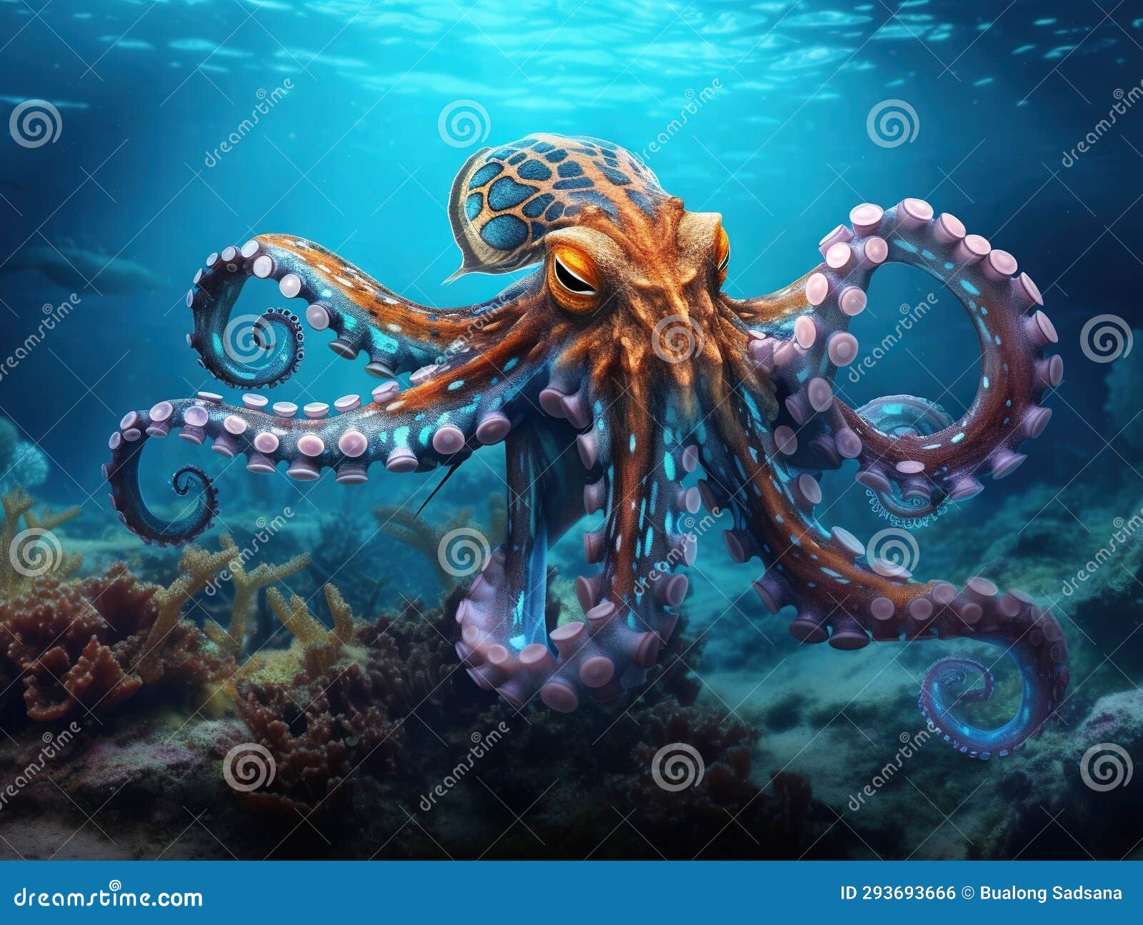 Mimic octopus stock illustration. Illustration of mimic - 293693666