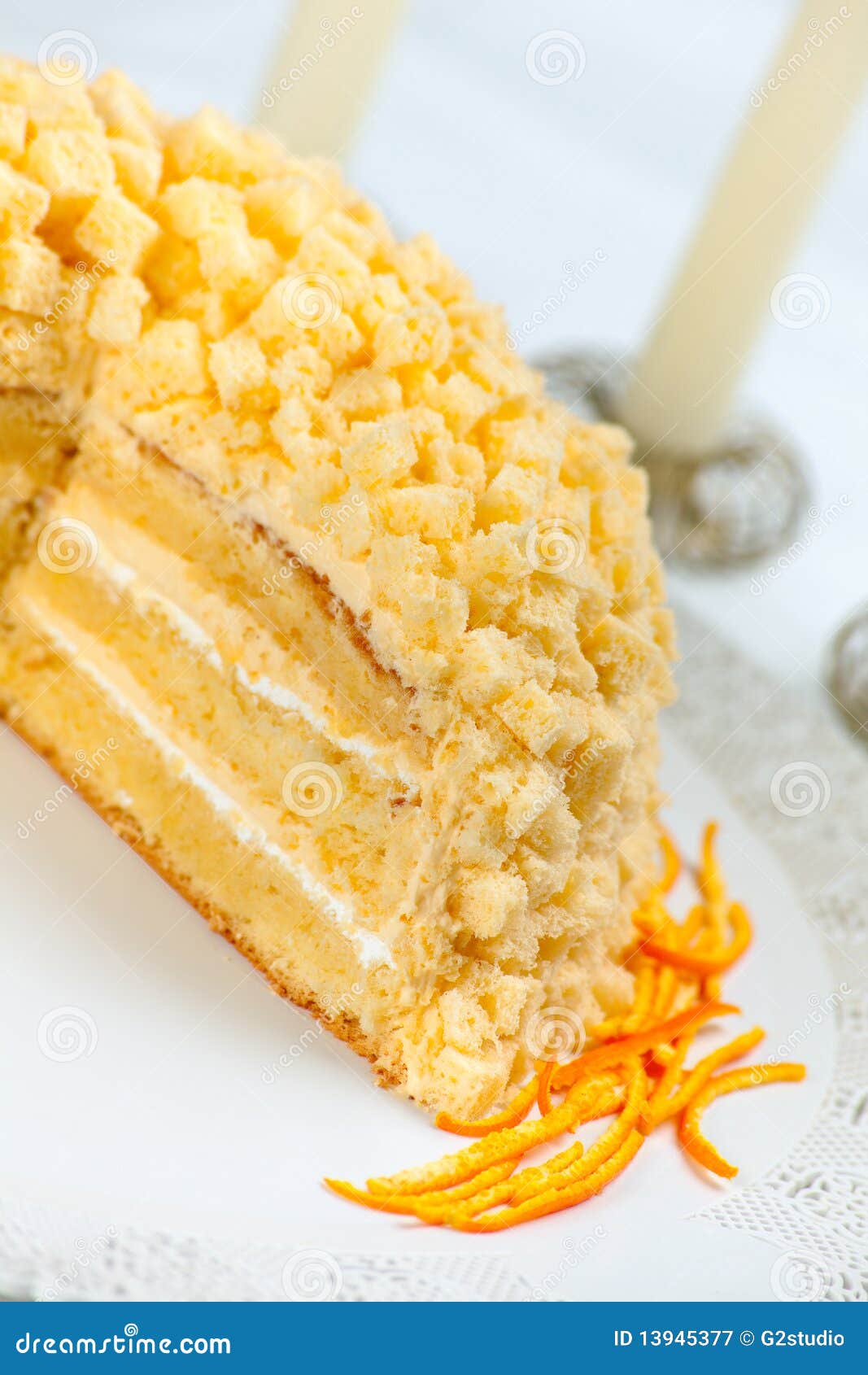Mimosa Cake stock image. Image of baking, zest, mimosa - 13945377