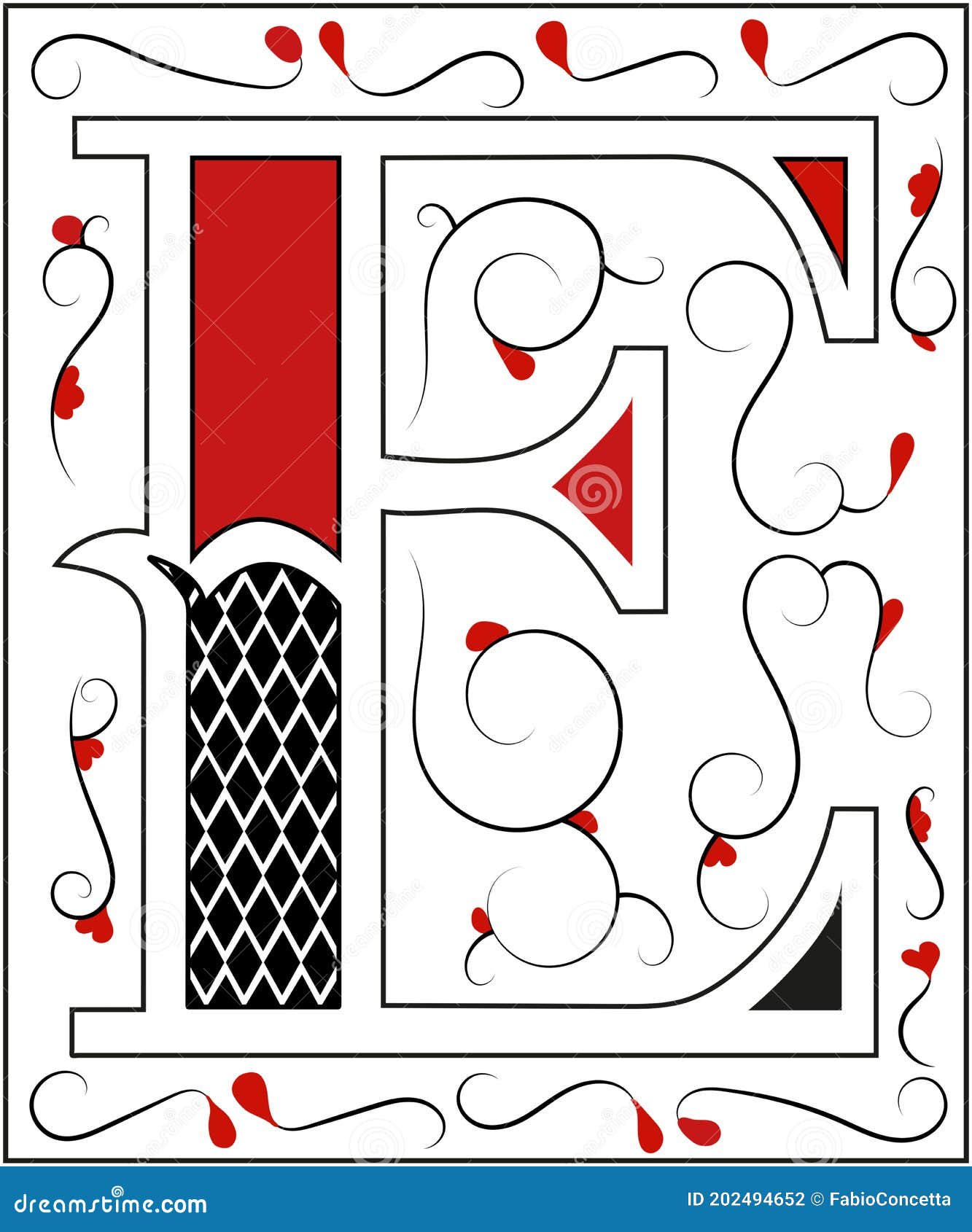 Medieval Style Serifs Font Letter H Logo Monogram Lines Minimal Design ...