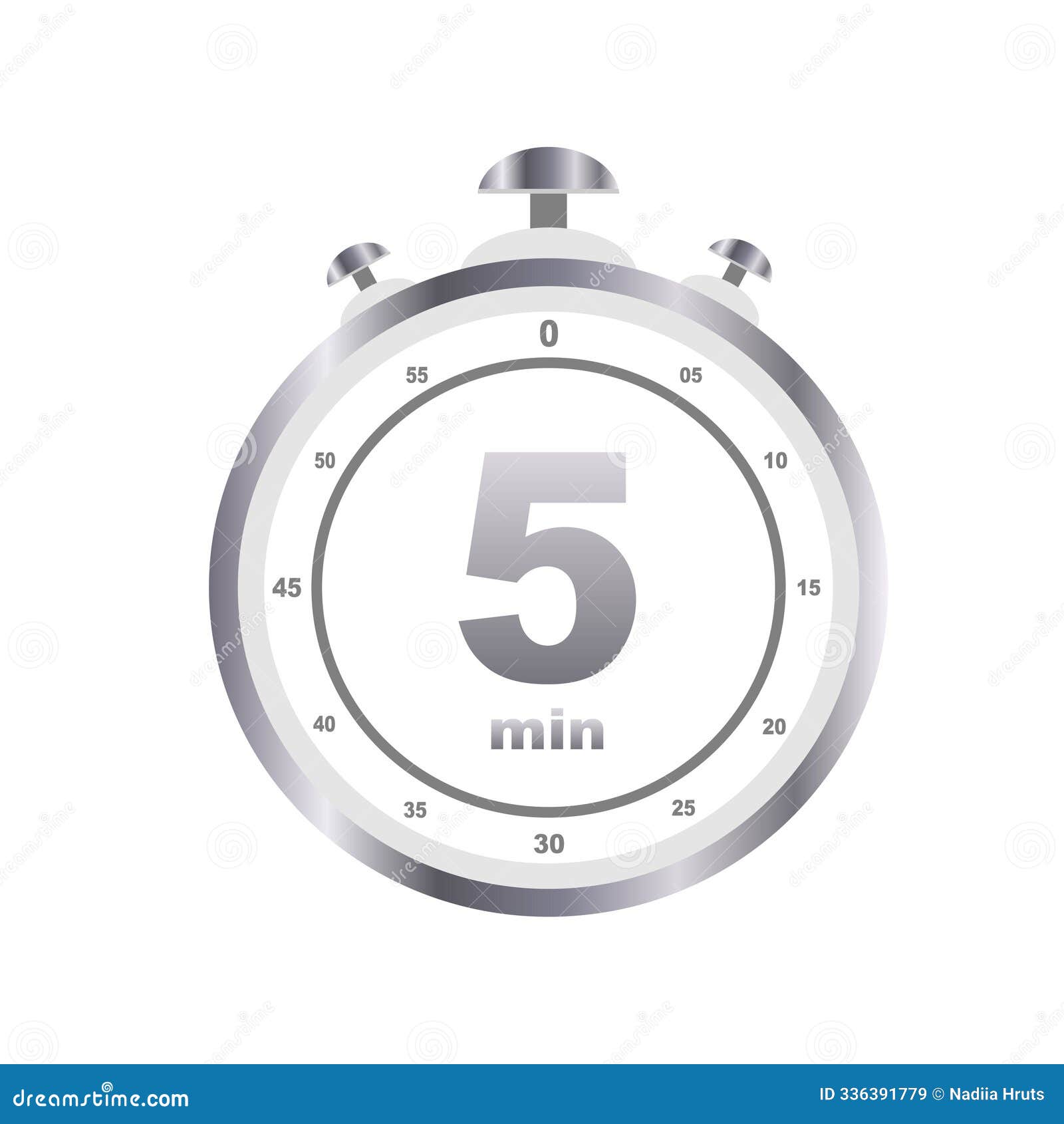 5 Min Timer Sign, Time Concept, Timer. Vector Illustration Stock ...
