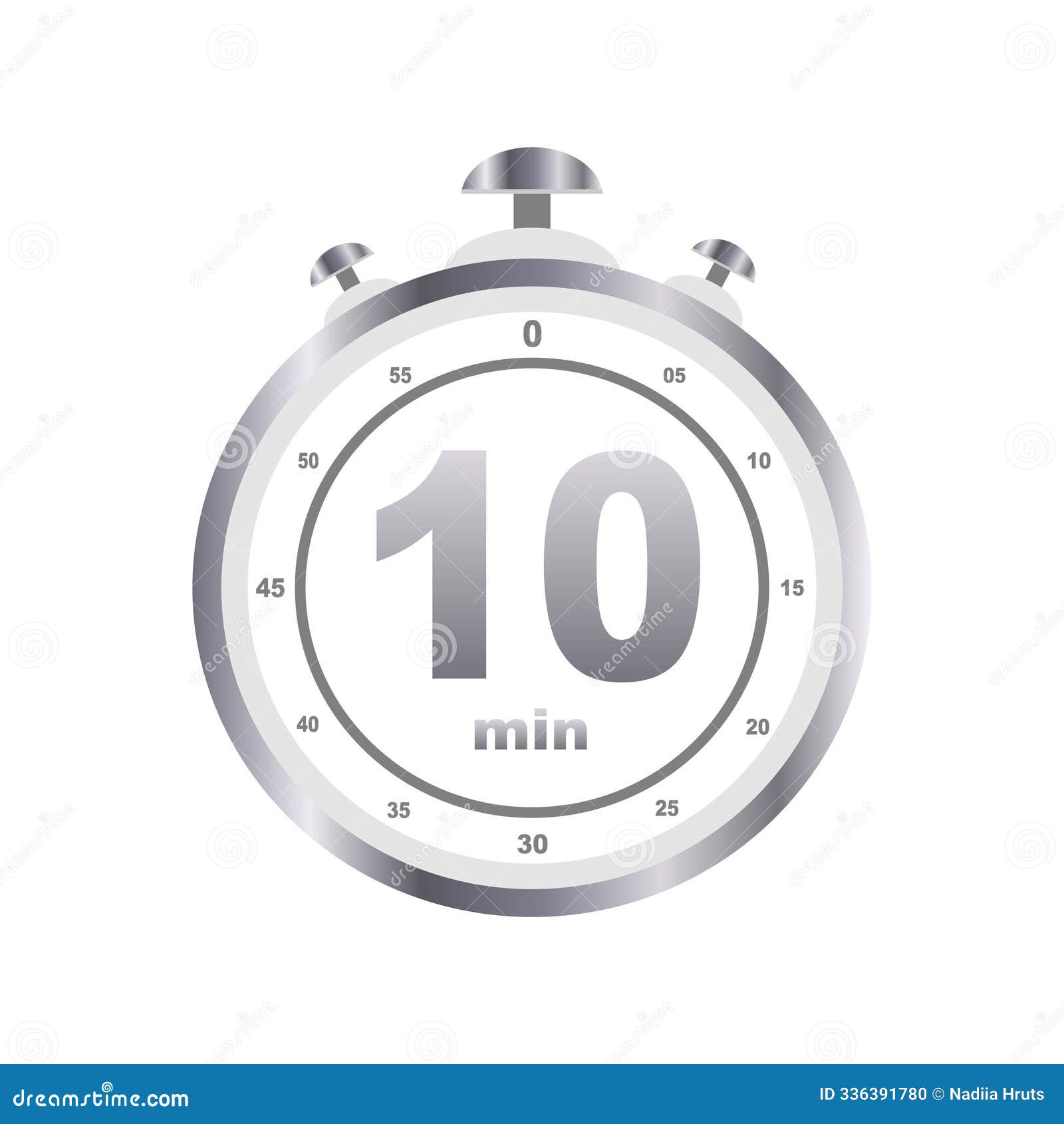 10 Min Timer Sign, Time Concept, Timer. Vector Illustration Stock ...