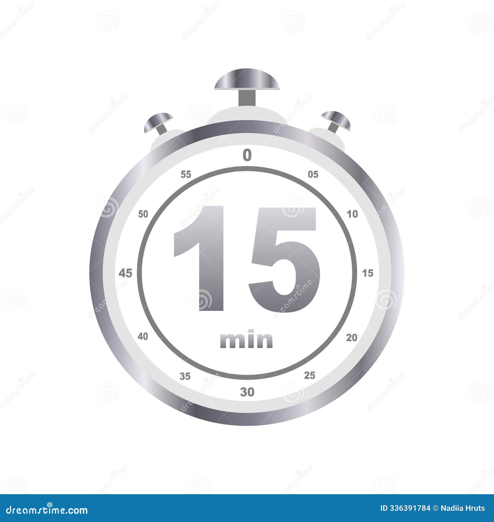 15 Min Timer Sign, Time Concept, Timer. Vector Illustration Stock ...