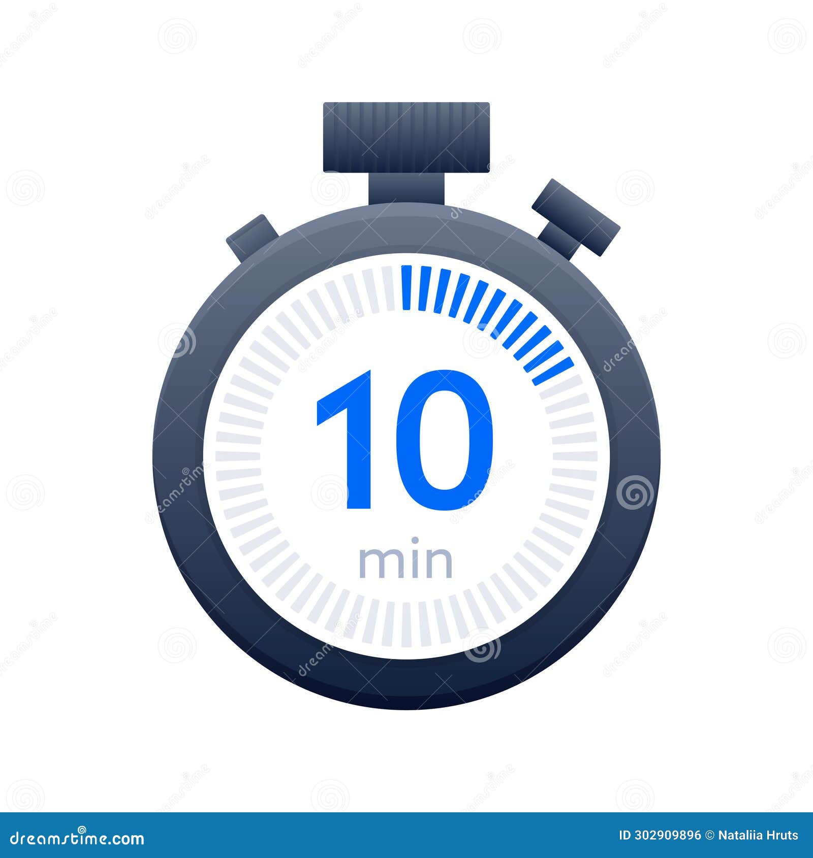 10 Min Timer and Stopwatch Icons. Countdown Symbol. Kitchen Timer Icon ...