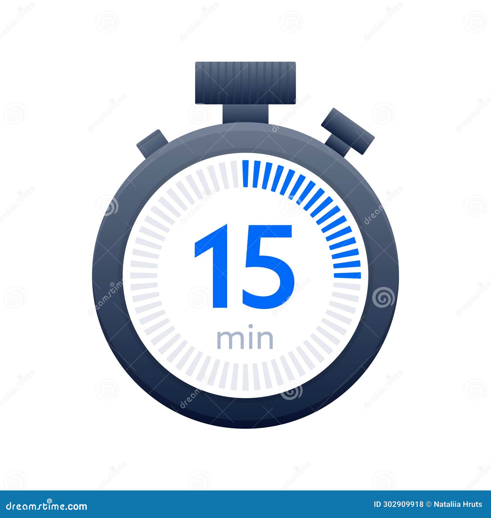 15 Min Timer and Stopwatch Icons. Countdown Symbol. Kitchen Timer Icon ...