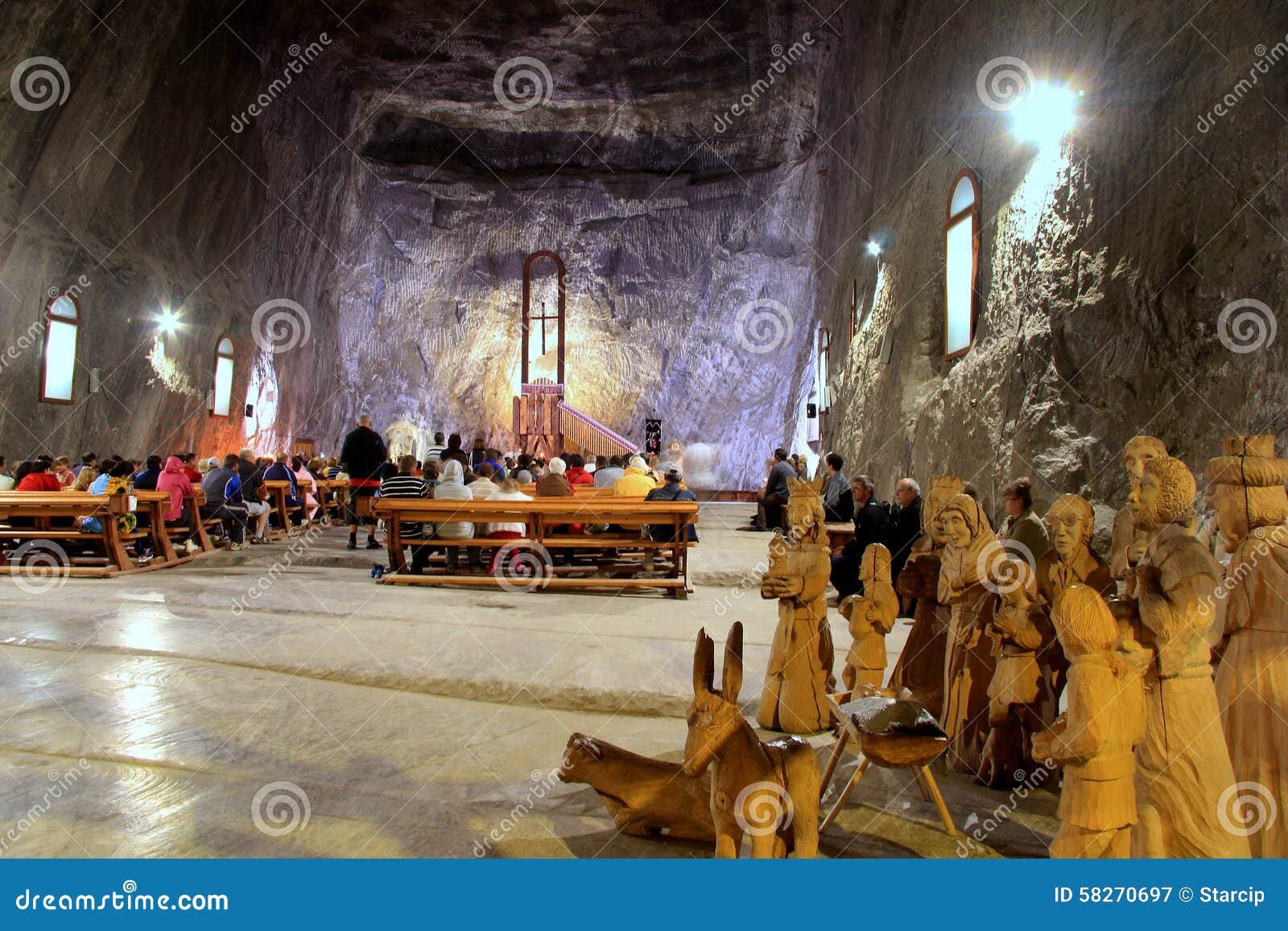 Mina De Sal De Praid De Transilvania Fotografía editorial - Imagen de ...