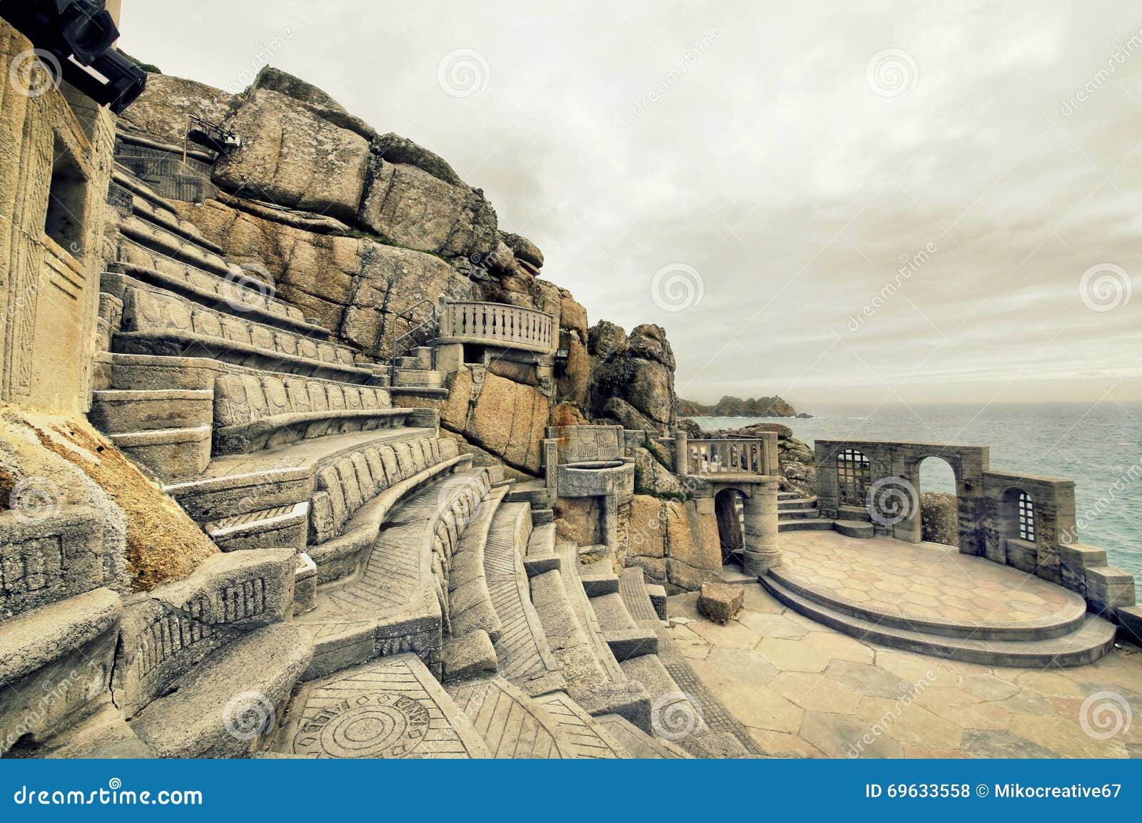 Minack Theatre Cornwall England Stock Photo - Image of background ...