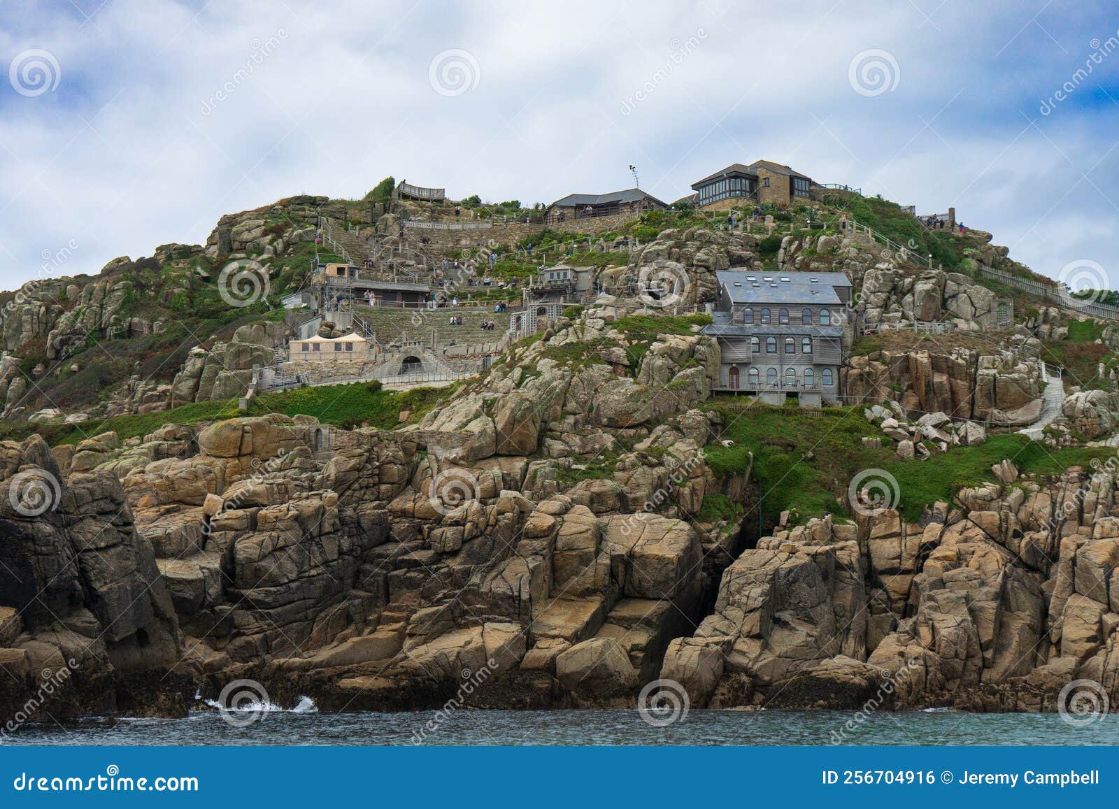 Minack Theatre Viewed from the Sea Stock Photo - Image of minack ...