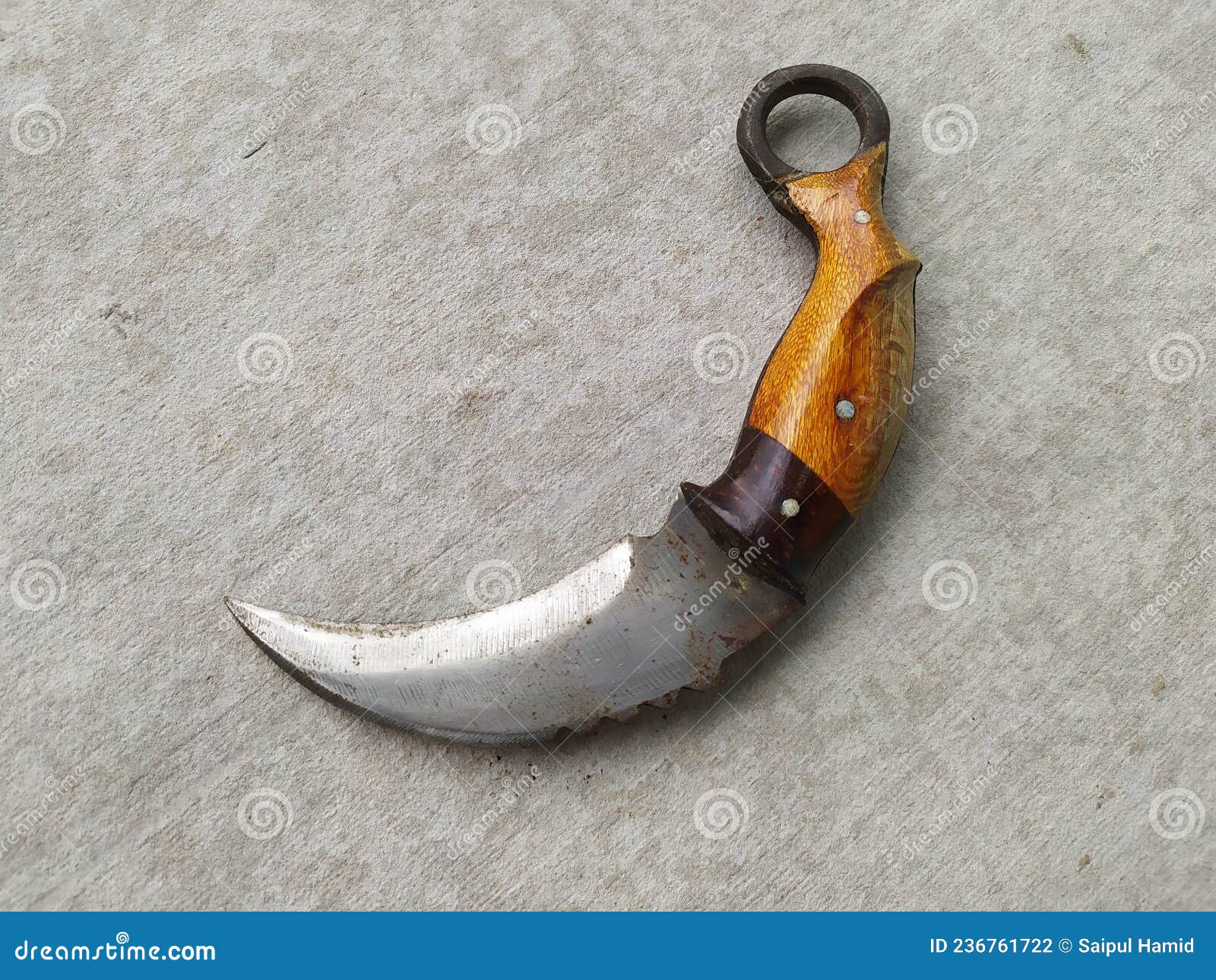 Minangkabau Traditional Weapon Kerambit Knife Stock Photo - Image of ...