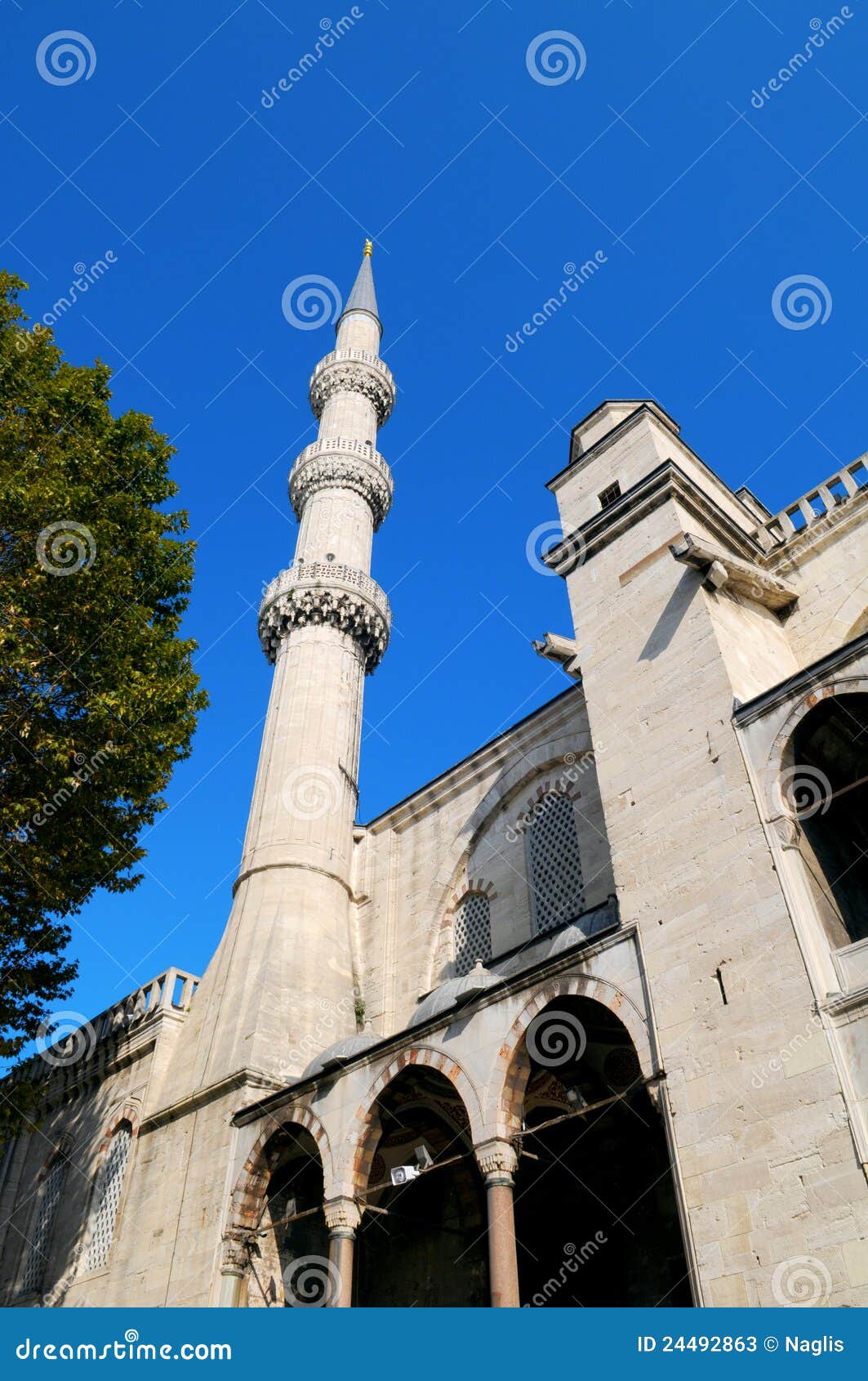 Minaret stock image. Image of ottoman, empire, construction - 24492863