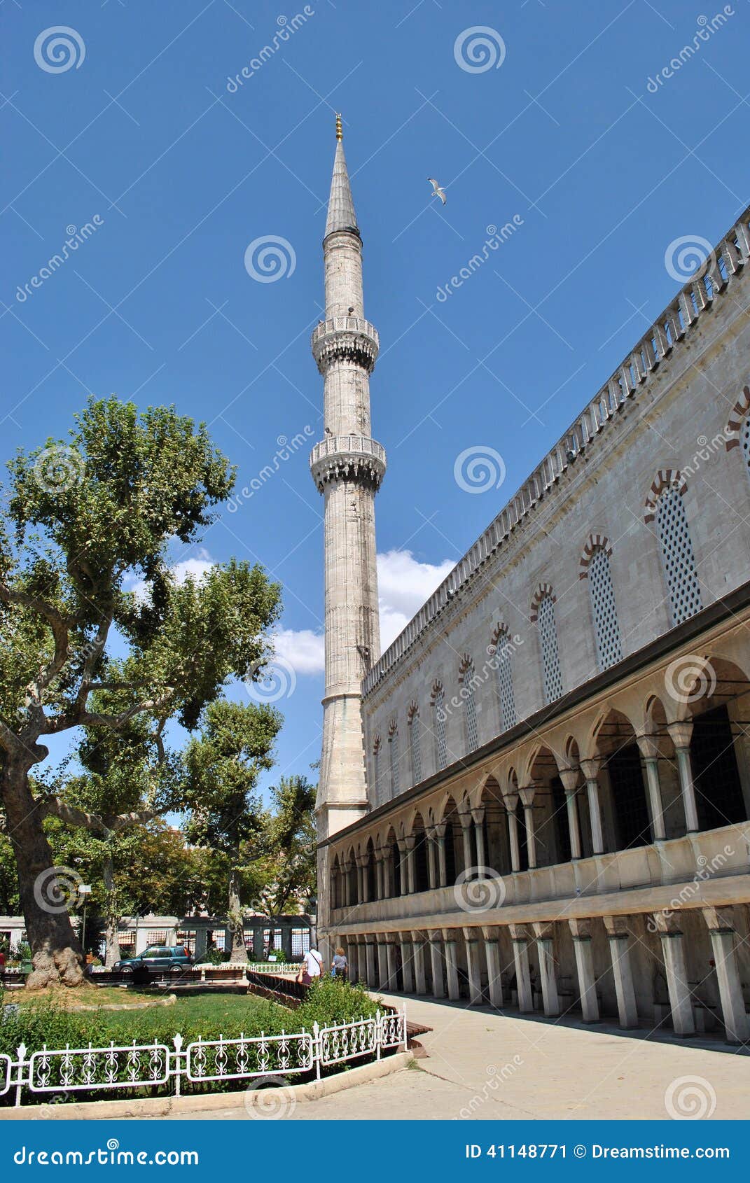 Minaret of the Blue Mosque. Istanbul. Editorial Photo - Image of travel ...