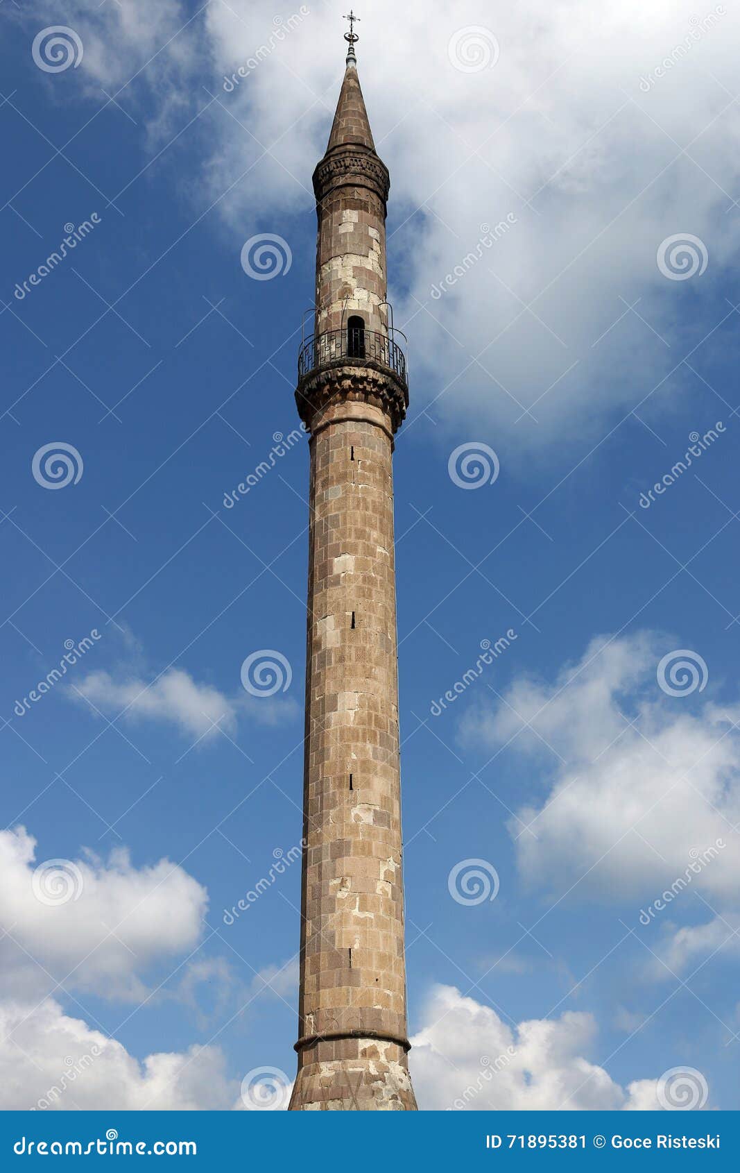 Minaret landmark Eger stock image. Image of islam, travel - 71895381