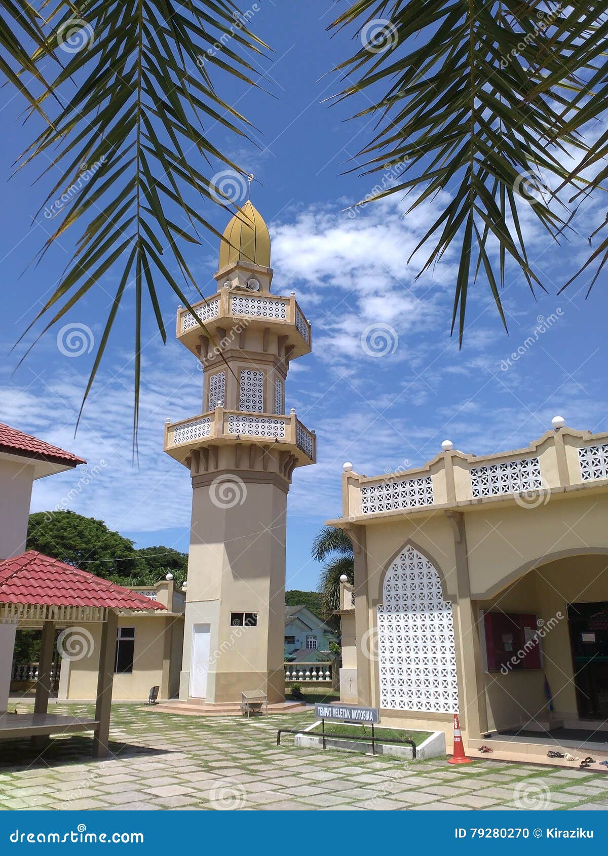 Minaret of Mosque in Kota Bharu Stock Photo - Image of blue, mosque ...