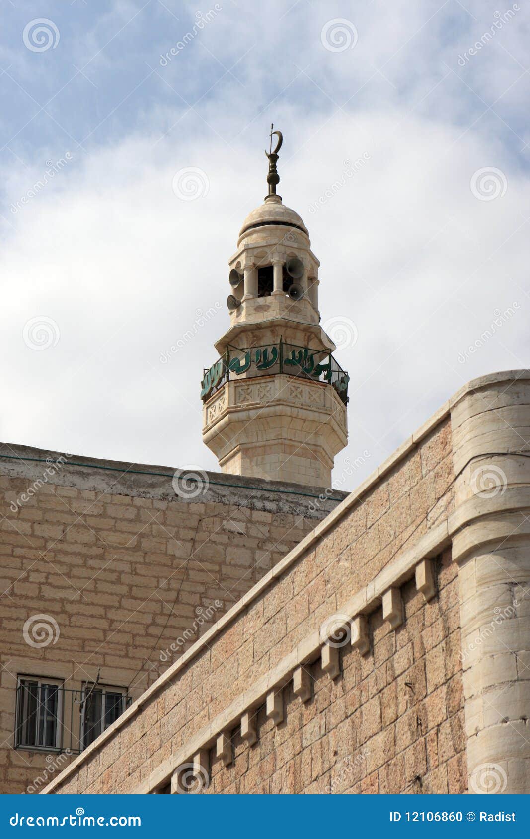 Minaret of the Mosque of Omar Stock Photo - Image of eastern, ethnicity ...