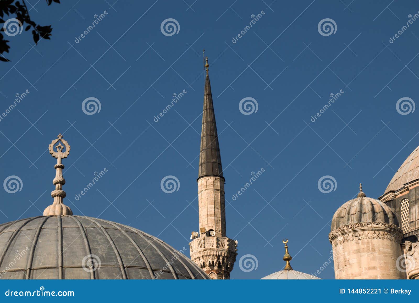 Minaret of Ottoman Mosques in View Stock Image - Image of travel ...