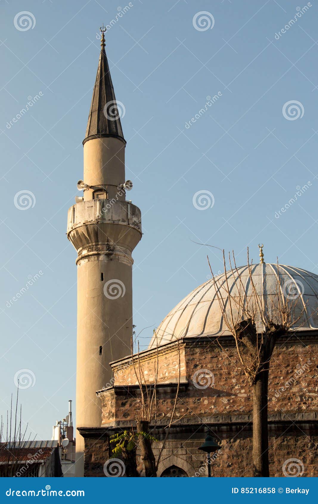 Minaret of Ottoman Mosques in View Stock Photo - Image of turkey ...