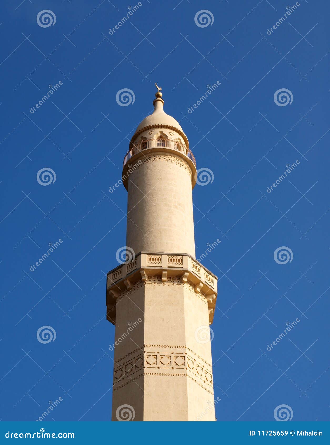 Minaret turret stock image. Image of tower, moon, saudi - 11725659