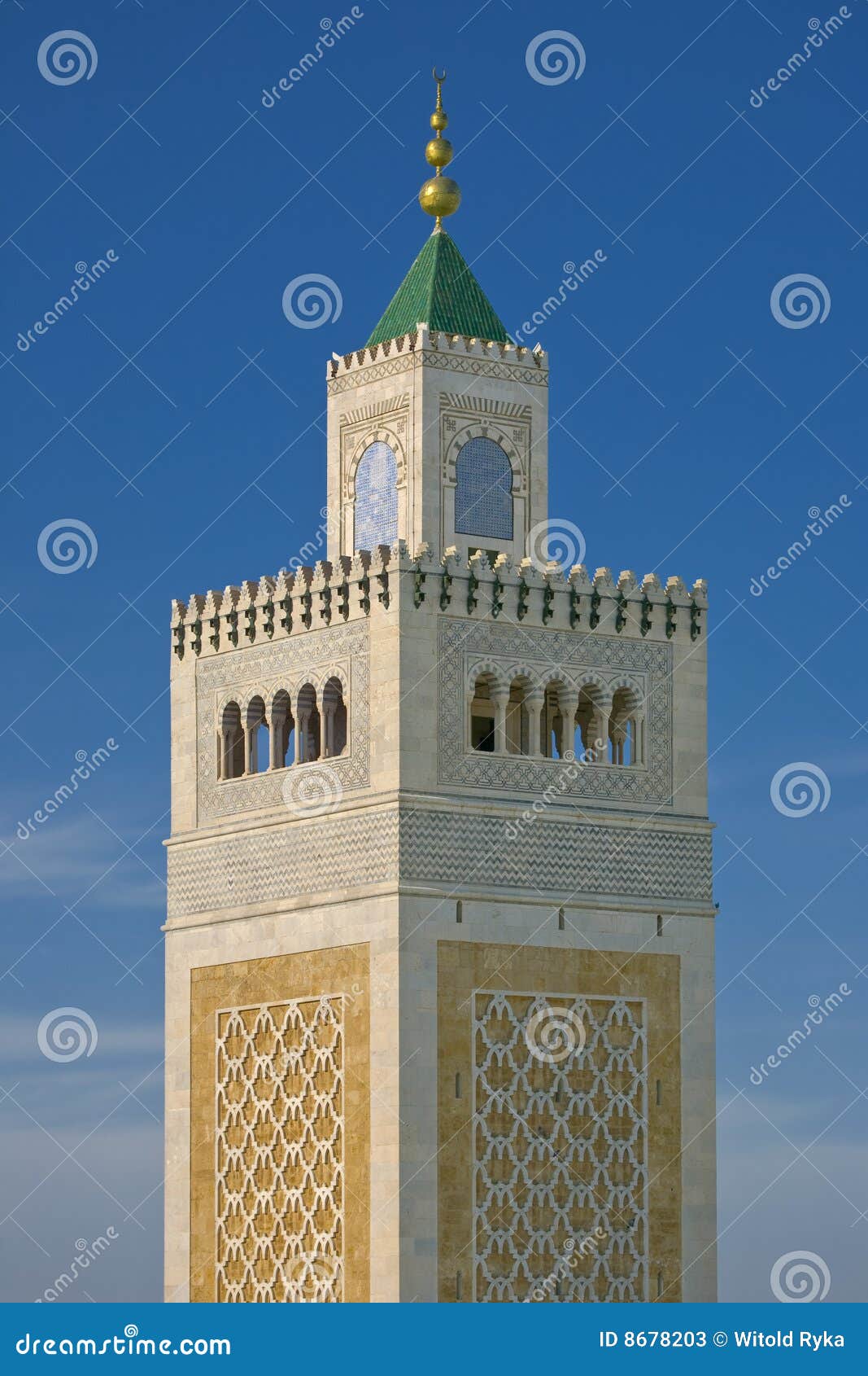Minaret of Zitouna Mosque stock image. Image of culture - 8678203