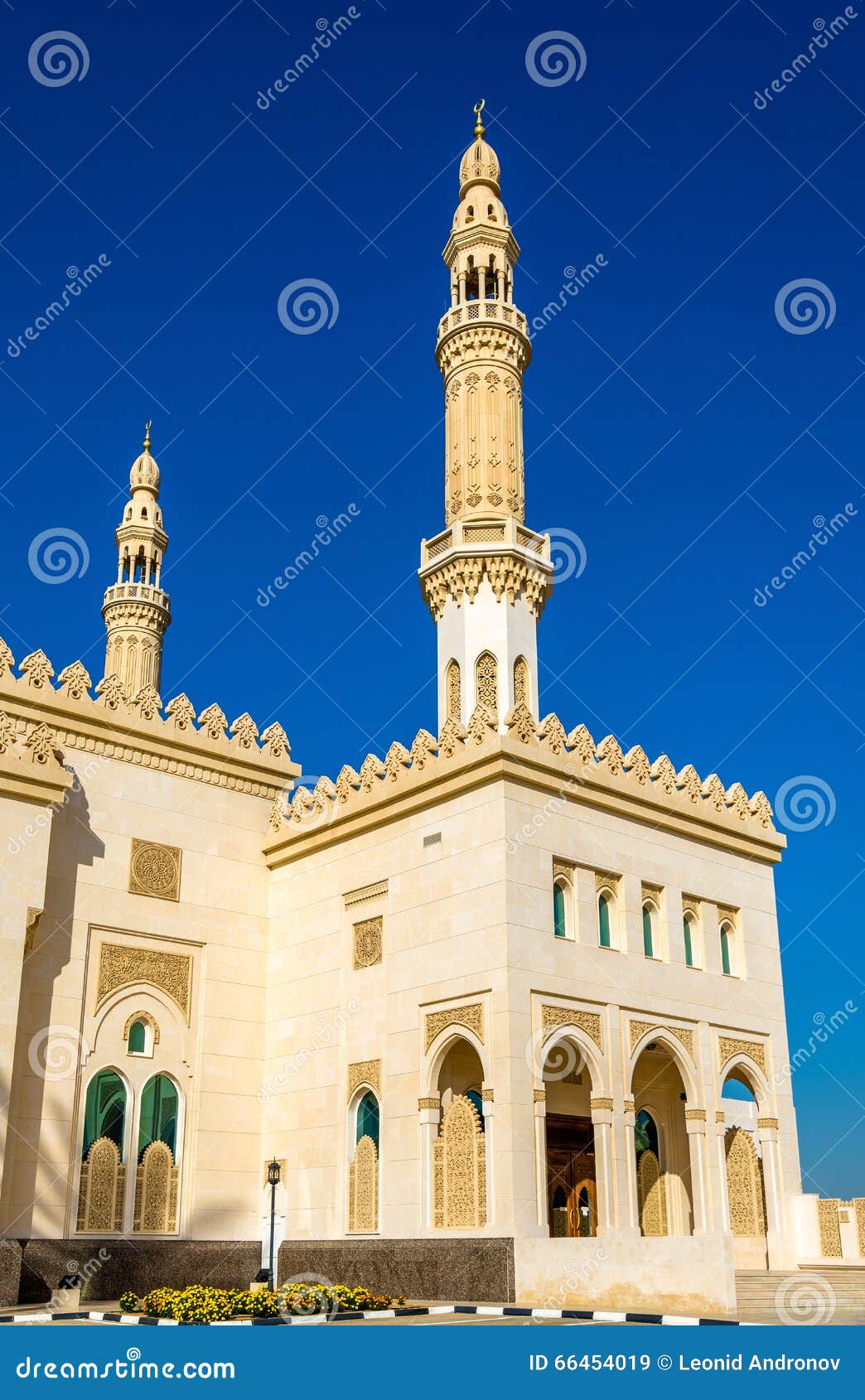 Minarets of Zabeel Mosque in Dubai Stock Image - Image of islam ...