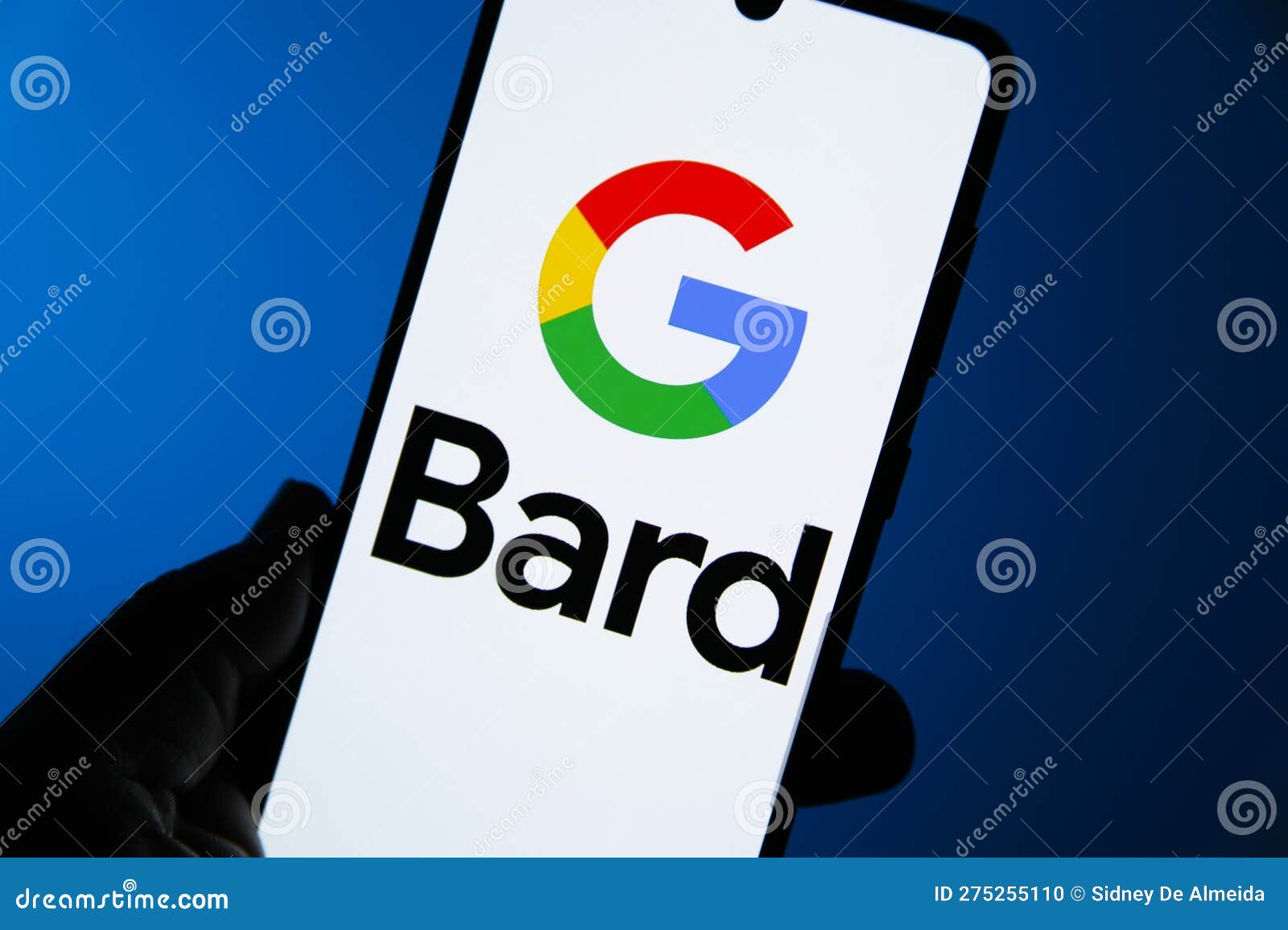Cell Phone Screen with Google Bard Application Editorial Image - Image ...