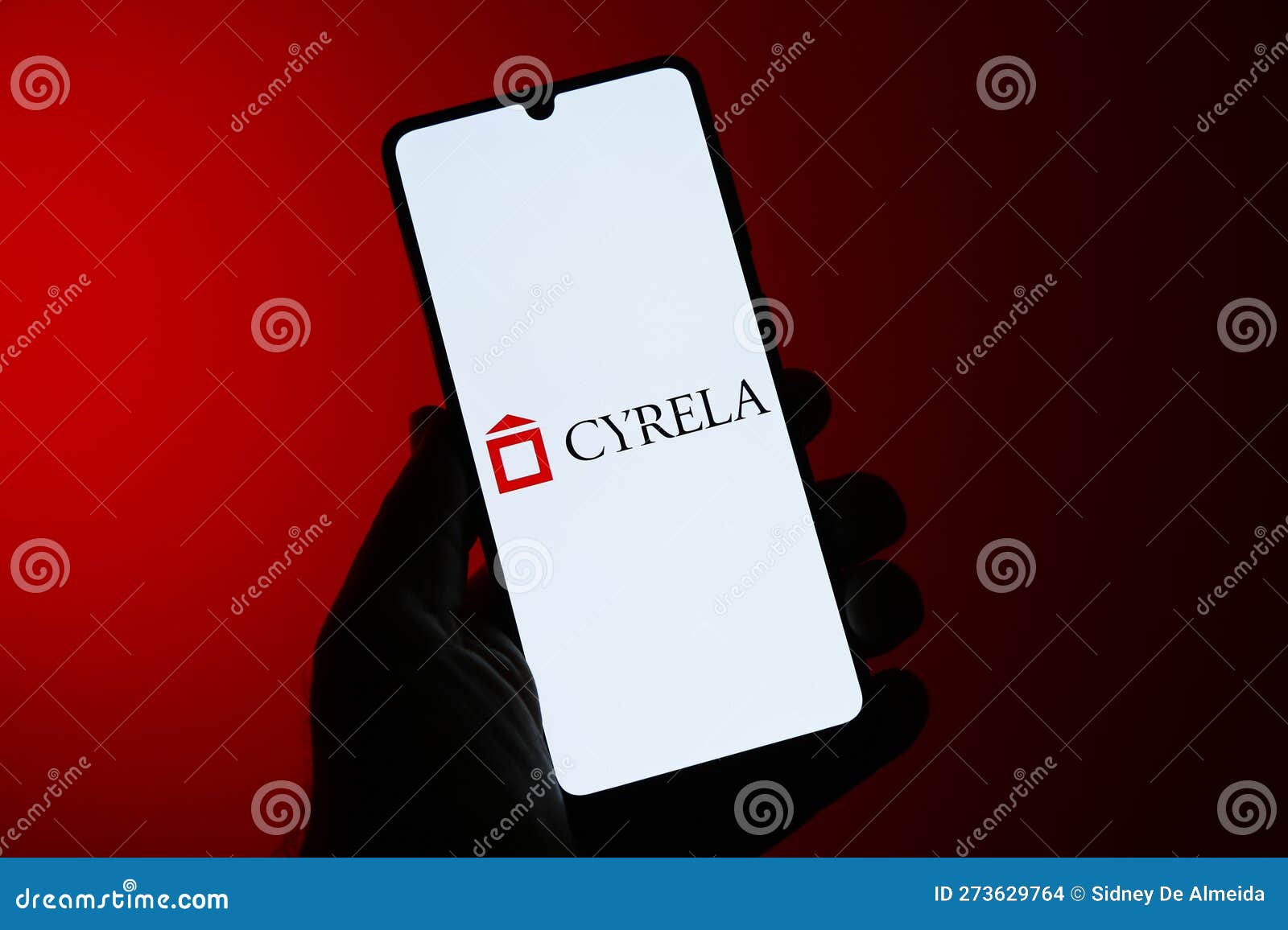 Illustrative Image of the Cyrela Company on the Cell Phone Screen ...