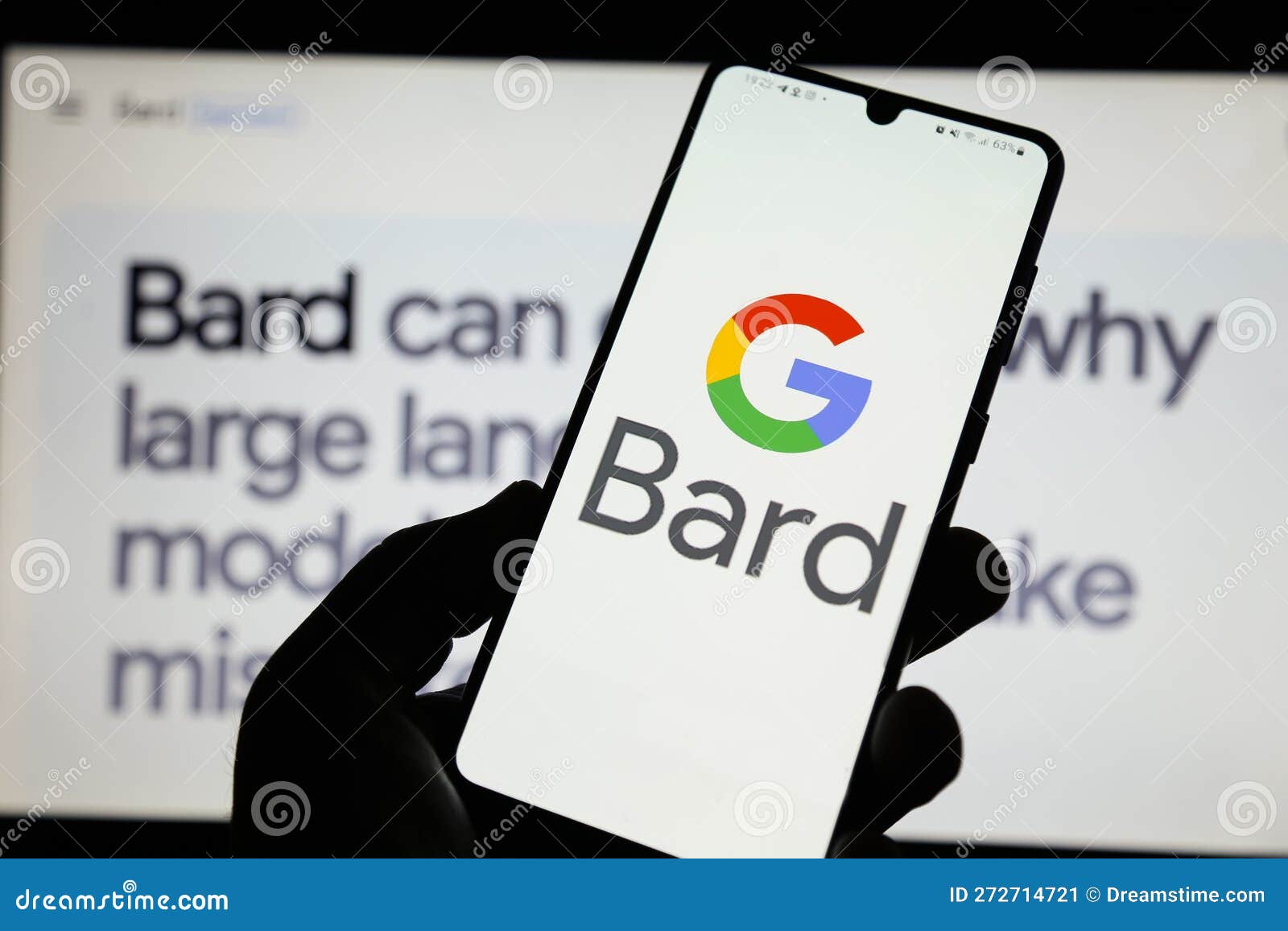 Cell Phone Screen with Google Bard Application Editorial Photo - Image ...
