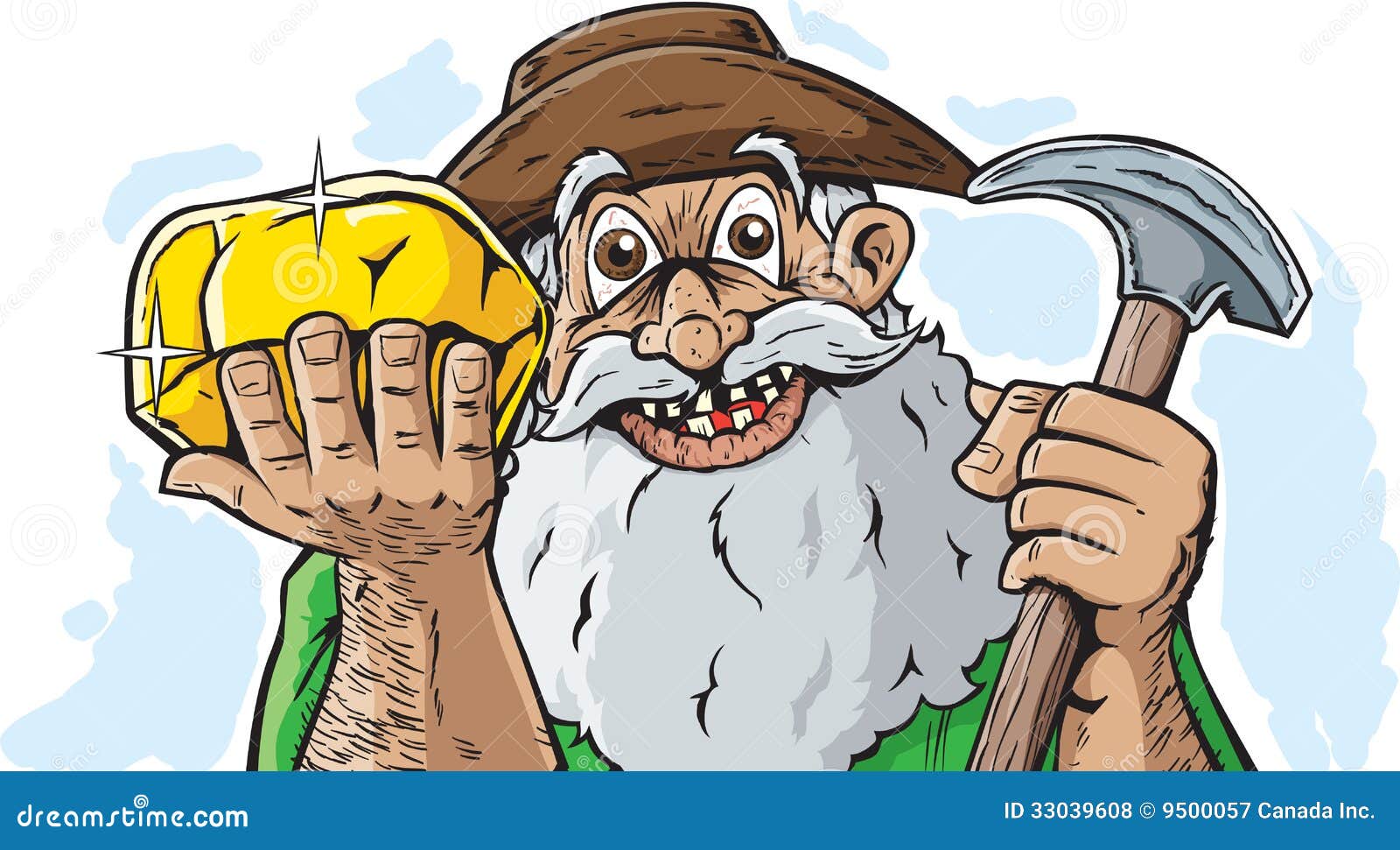 Minatore felice illustrazione vettoriale. Illustrazione di assai - 33039608