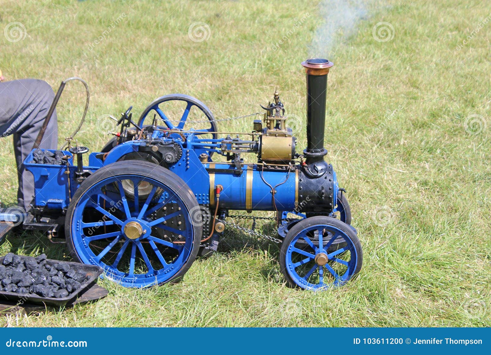 Minature Steam Traction Engine Stock Photo - Image of scale, model ...