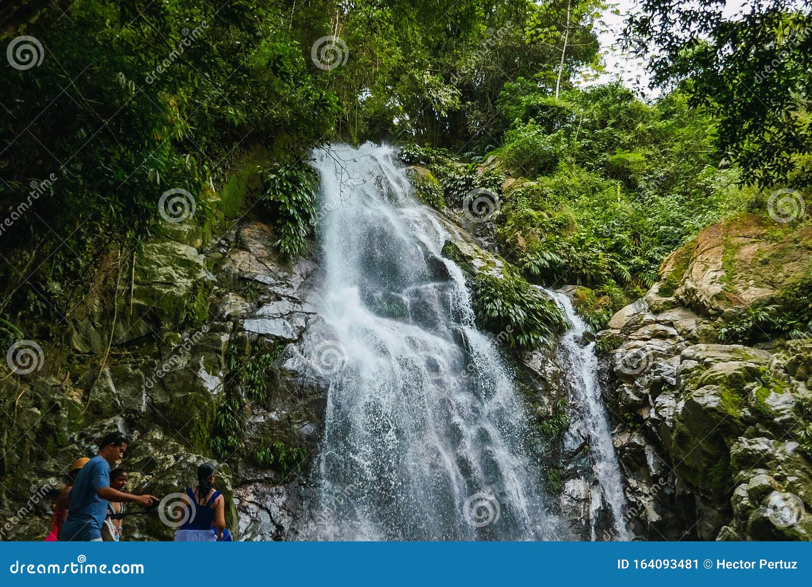 Minca, Colombia. - November 16, 2019: Tourists Refresh Themselves At ...