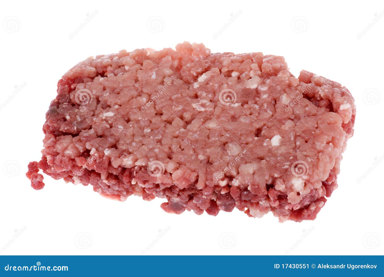 Mince Meat Isolated on White Background Stock Image - Image of pink ...