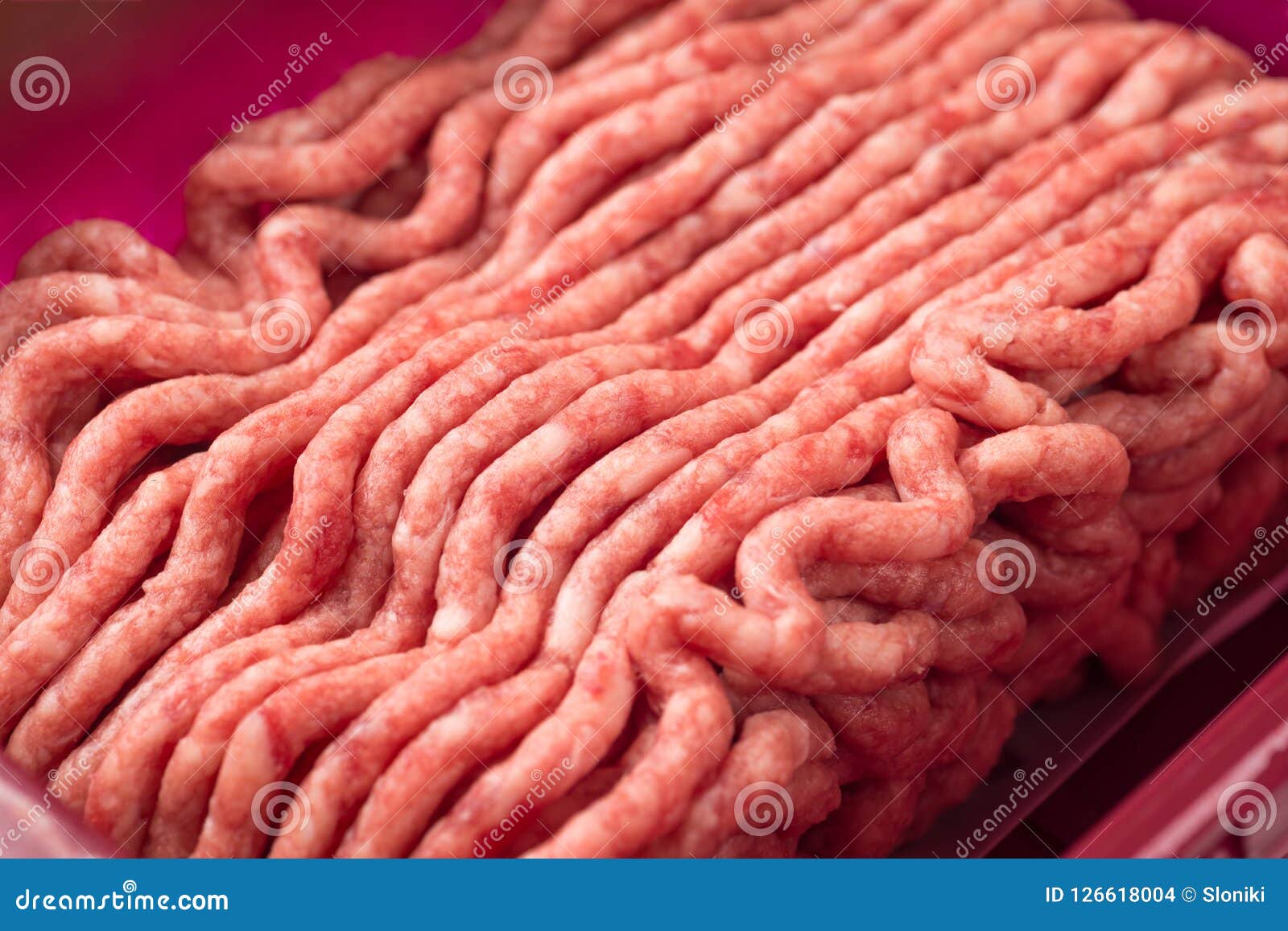 Close Up of Lean Ground Beef Stock Photo - Image of ground, macro ...