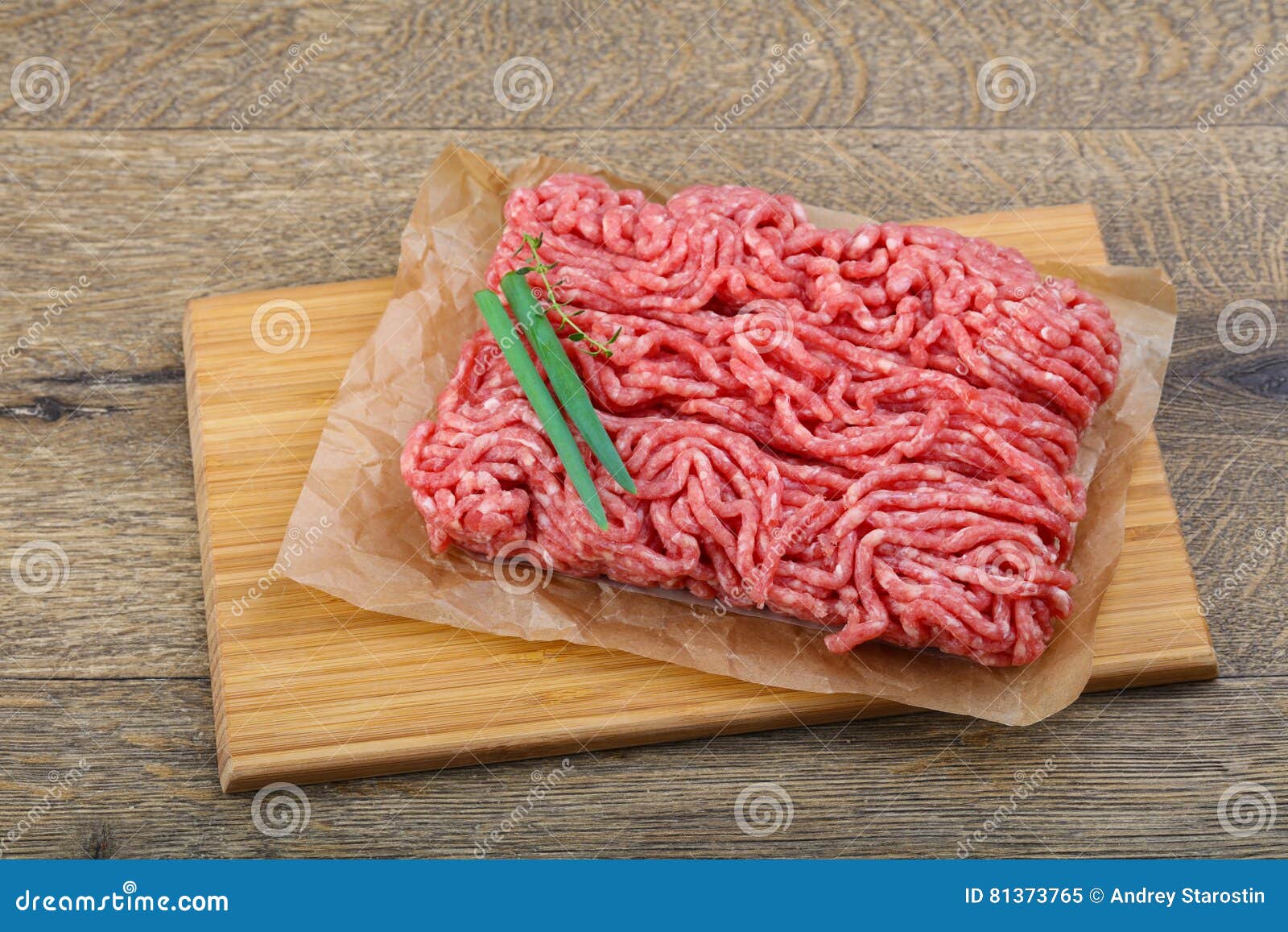 Minced beef stock image. Image of ground, healthy, wooden - 81373765