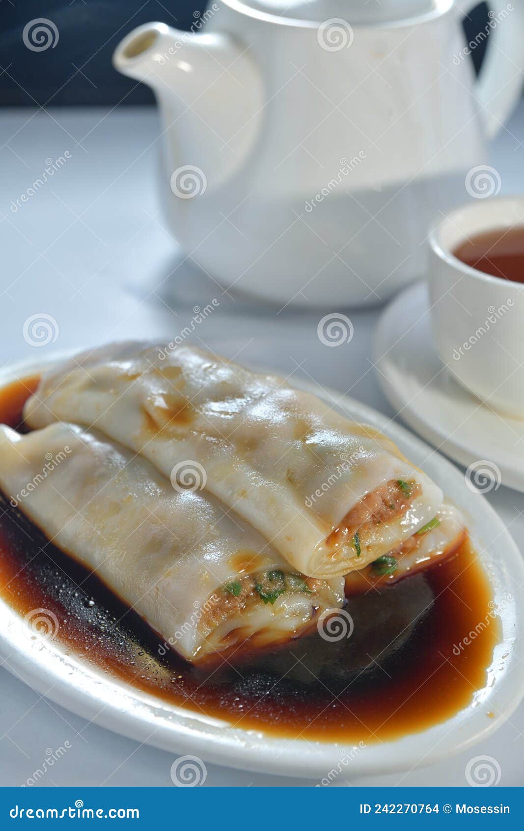 Minced Beef Rice Sheet Dim Sim Stock Photo - Image of rice, feast ...
