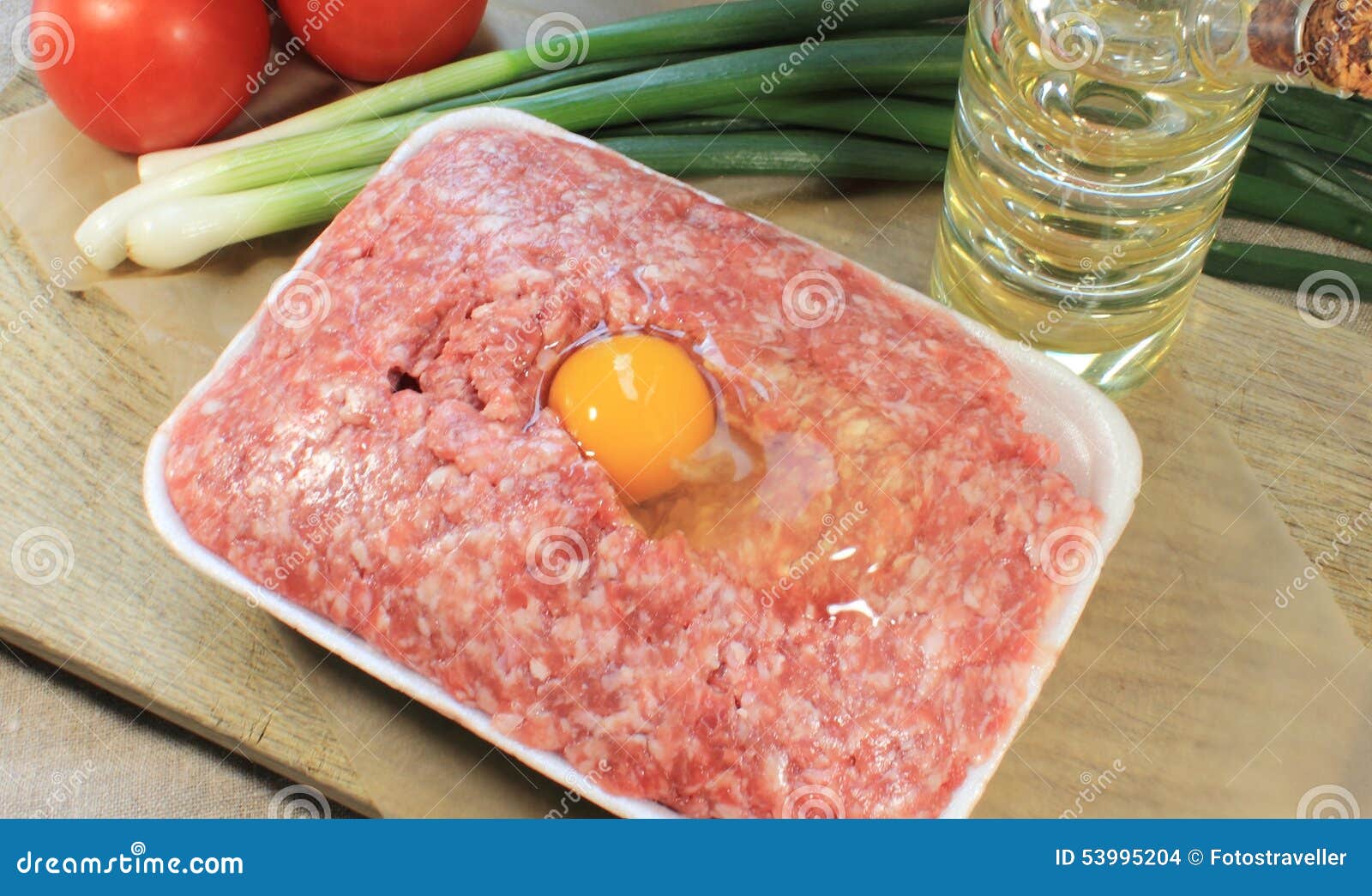 Minced Fresh with Vegetables Stock Photo - Image of finished, food ...