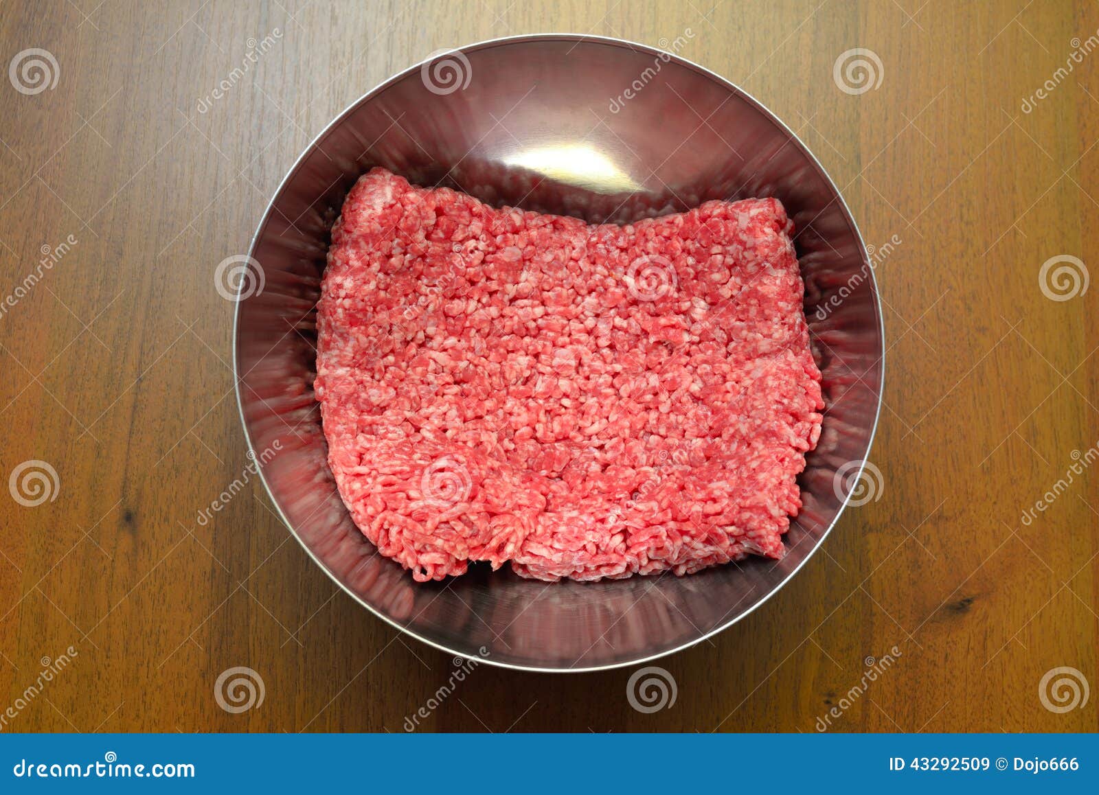 Minced meat in the bowl stock image. Image of recipe - 43292509