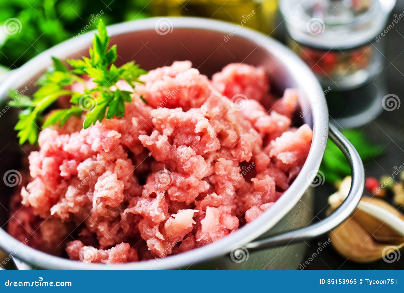 Minced meat stock image. Image of lifestyle, freshness - 85153965