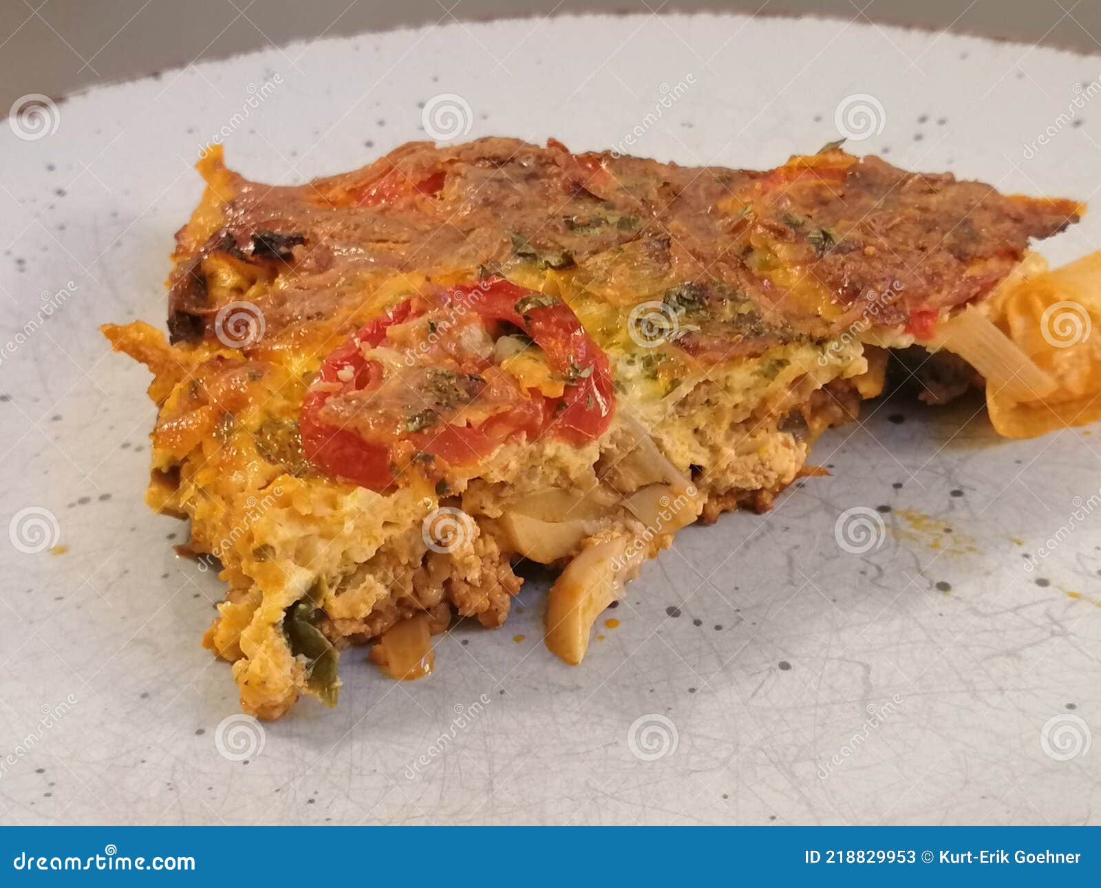 Minced Meat Cake with Leeks Stock Image - Image of snack, minced: 218829953